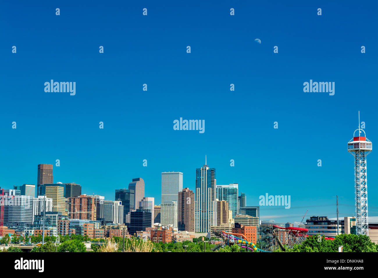 City of Denver cityscape skyline Stock Photo - Alamy
