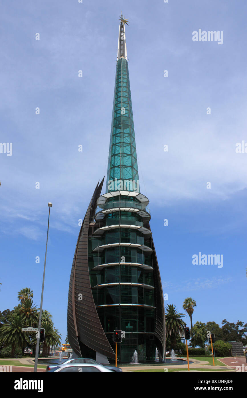 A photograph of the Swan Bells Bell Tower, Barrack Square, Perth, WA ...