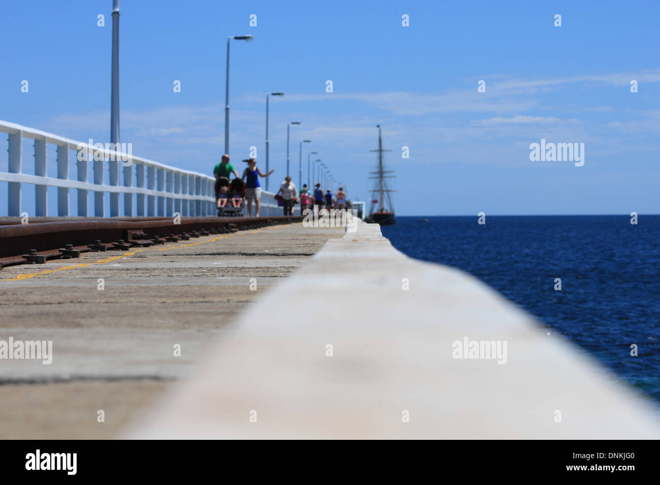 A photograph of Busselton Pier (jetty) near Perth in Western Australia ...