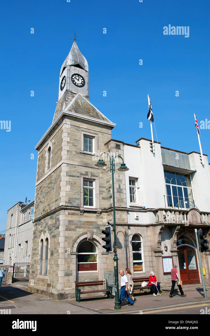 The Town hall in Wadebridge, Cornwall, UK Stock Photo - Alamy