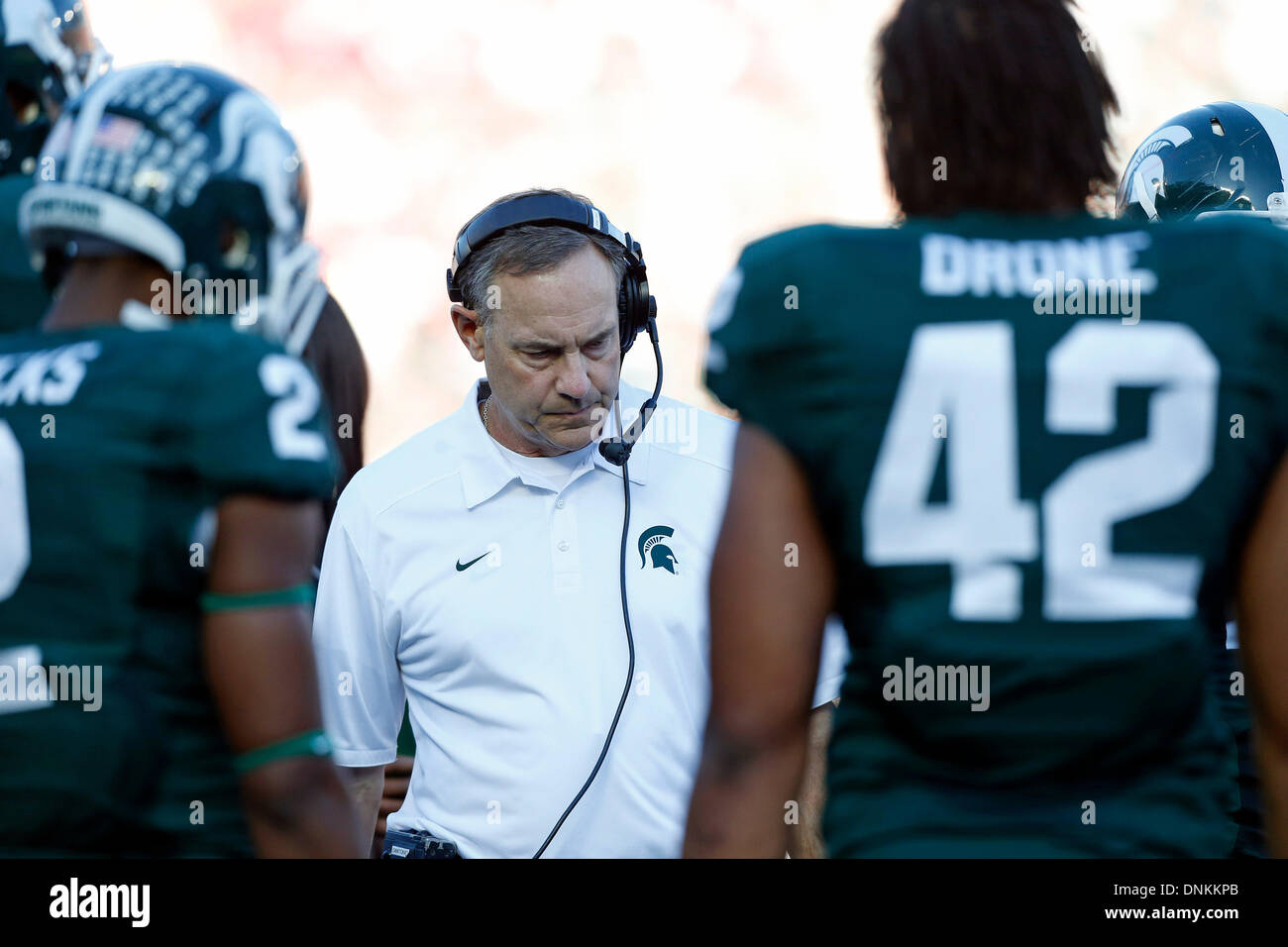 Pasadena, California, USA. 1st January 2014. Michigan State Spartans ...