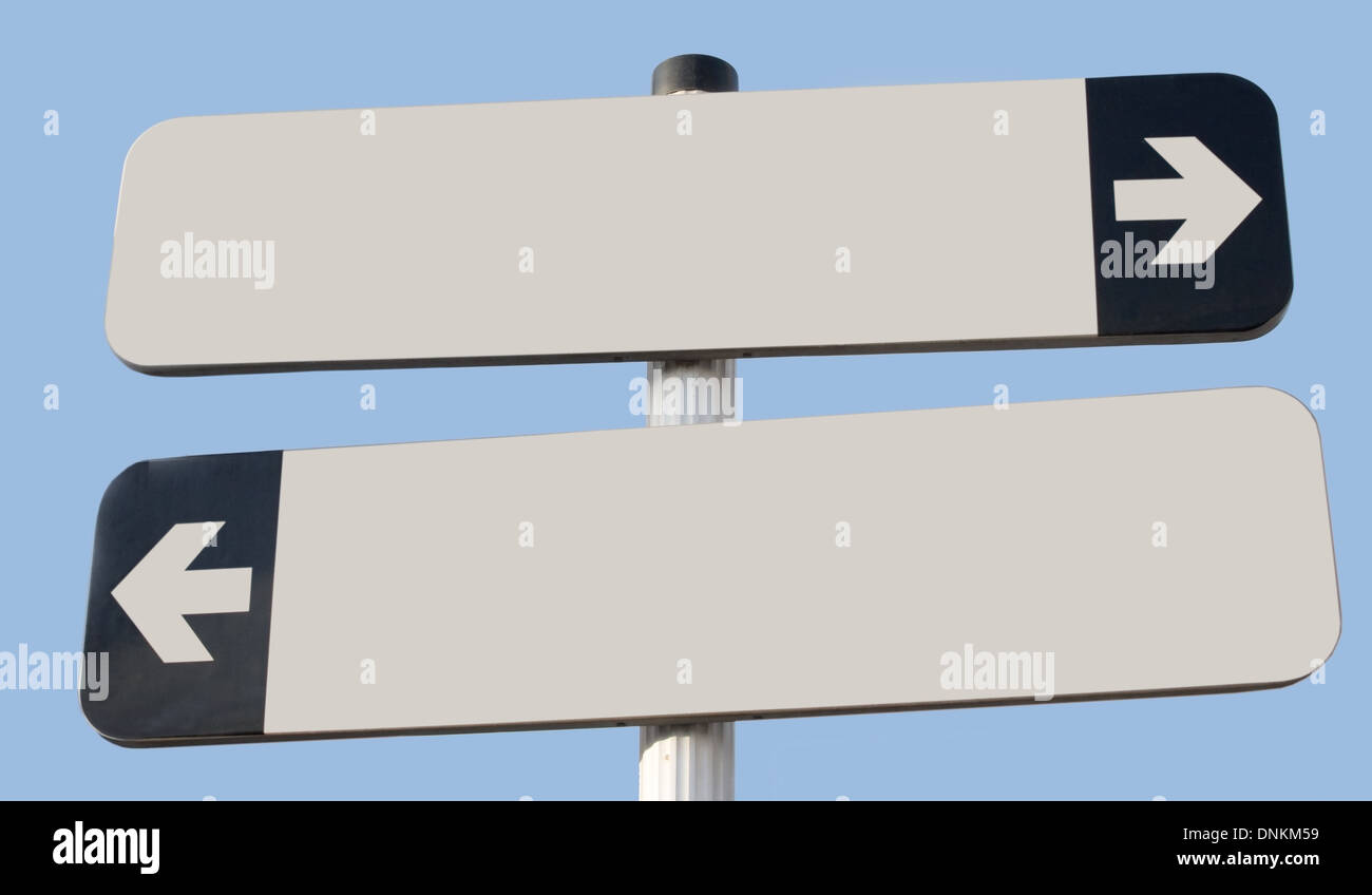 Opposite directions pointing hi-res stock photography and images - Alamy