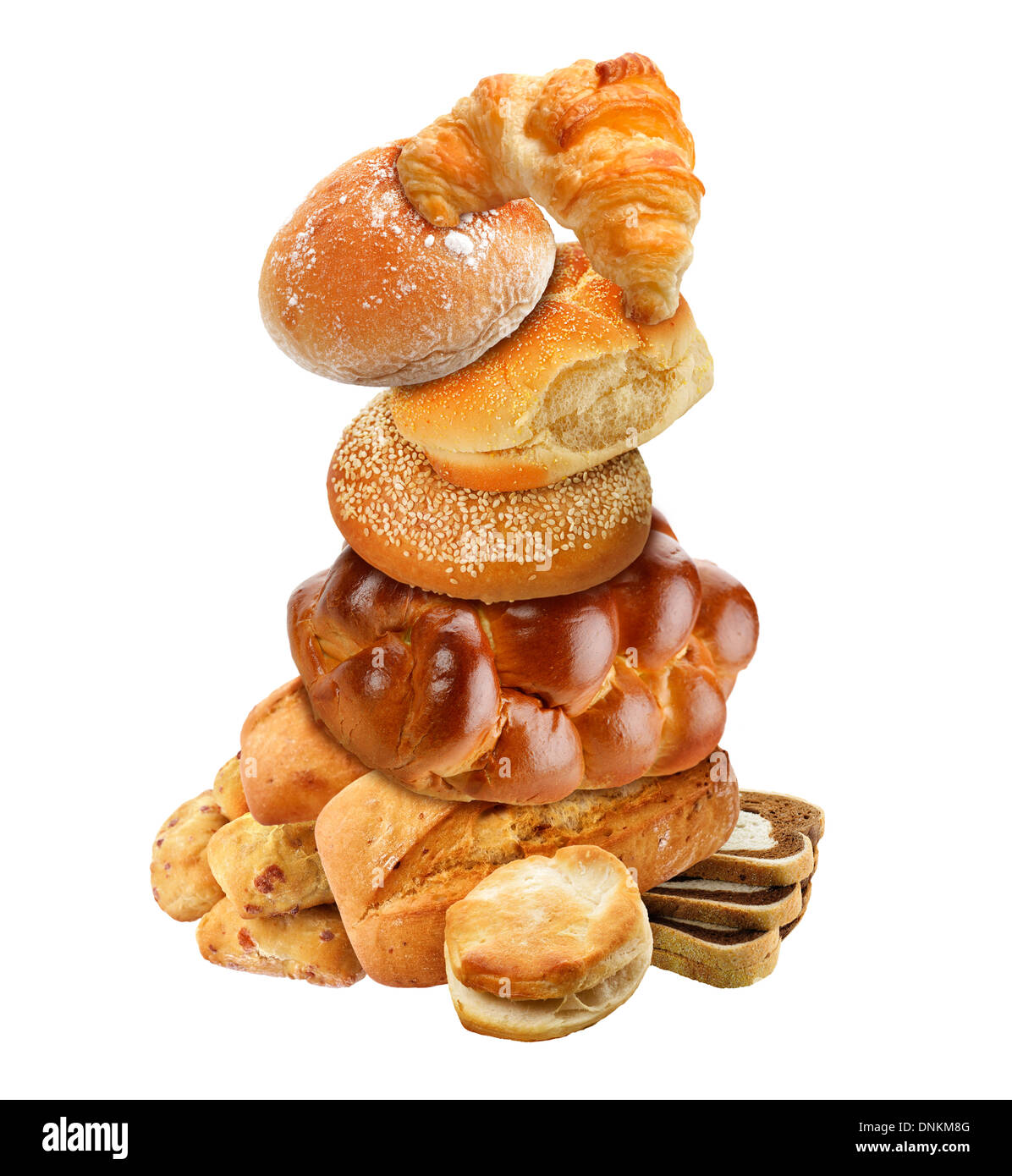 Assortment of bread stack hi-res stock photography and images - Alamy