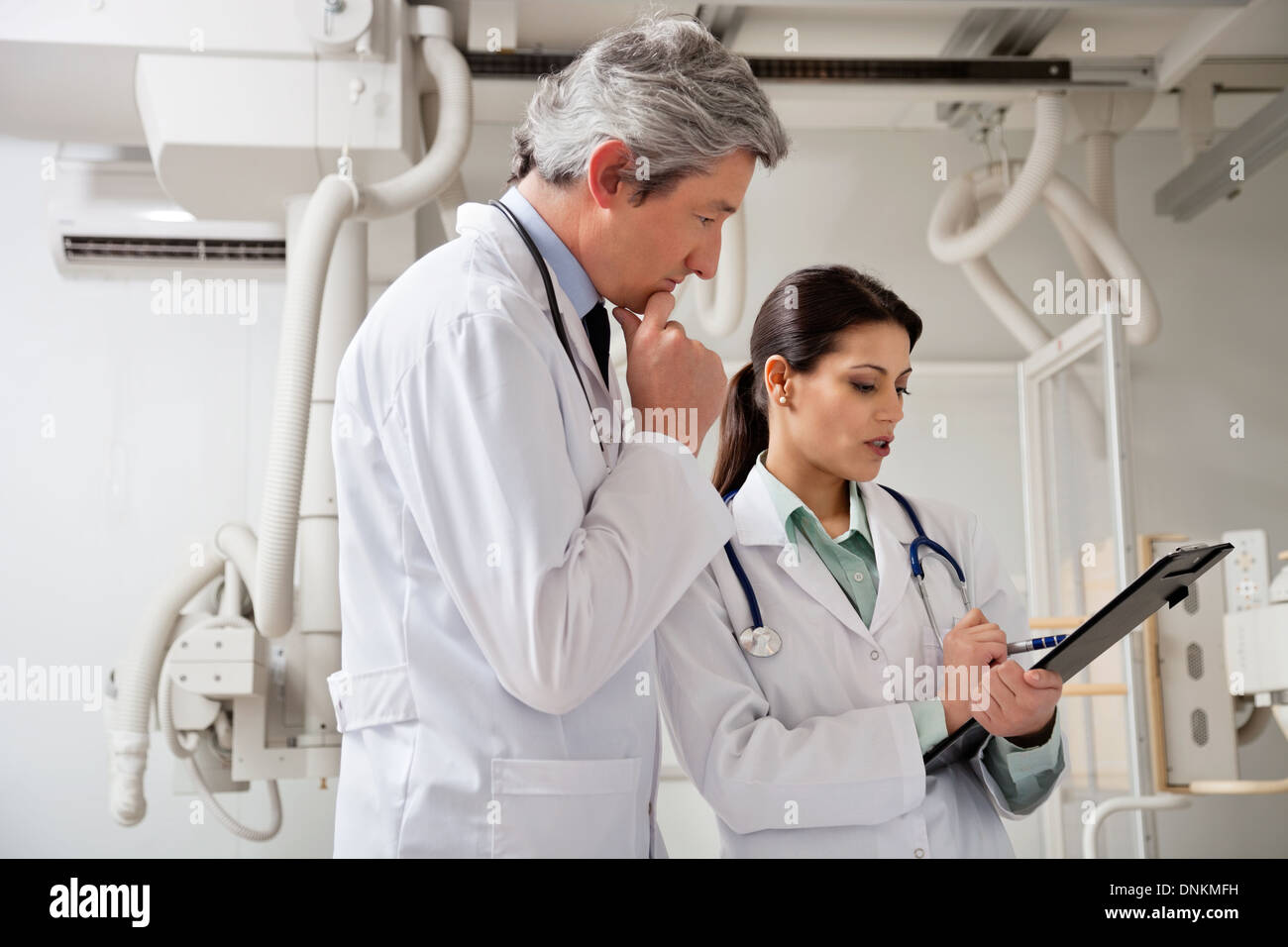 Male radiographer working in hospital hi-res stock photography and ...