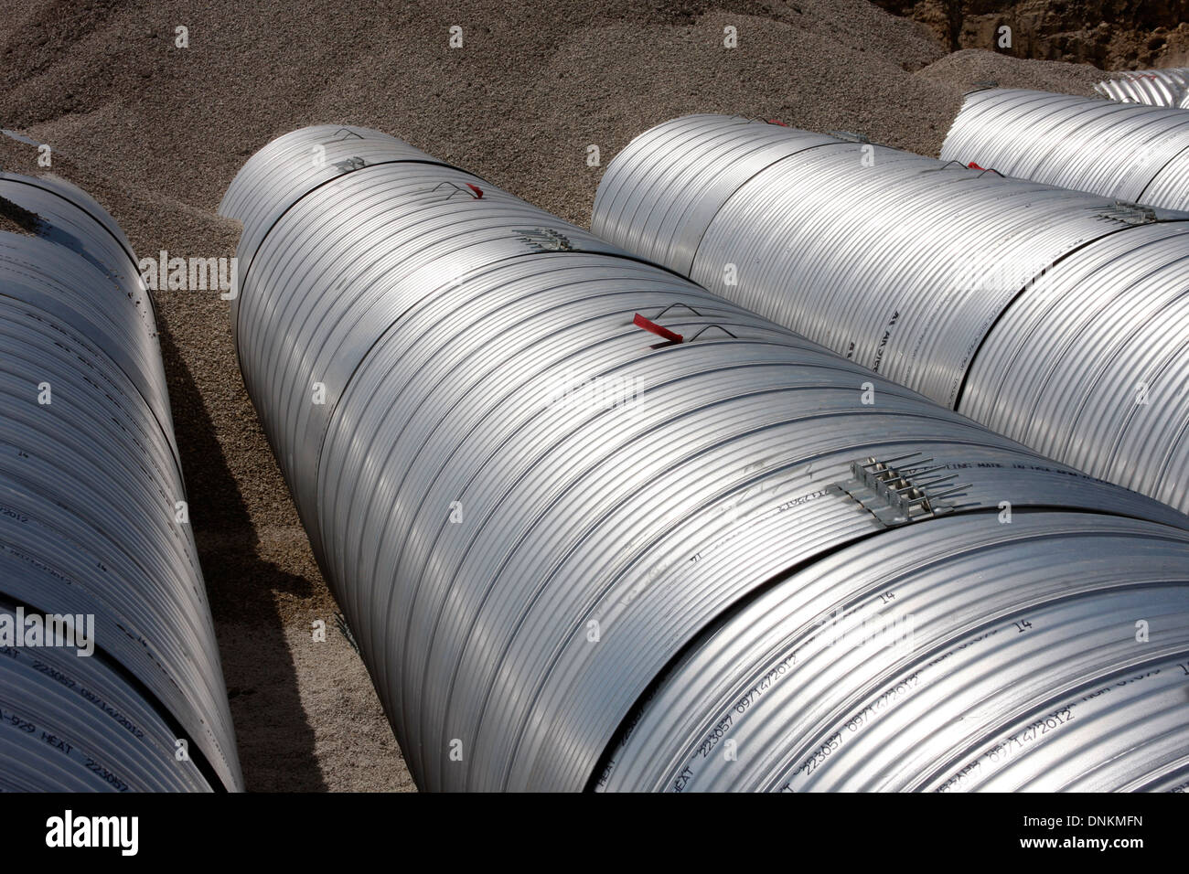 Stormwater storage metal cisterns used for water quality Stock Photo ...