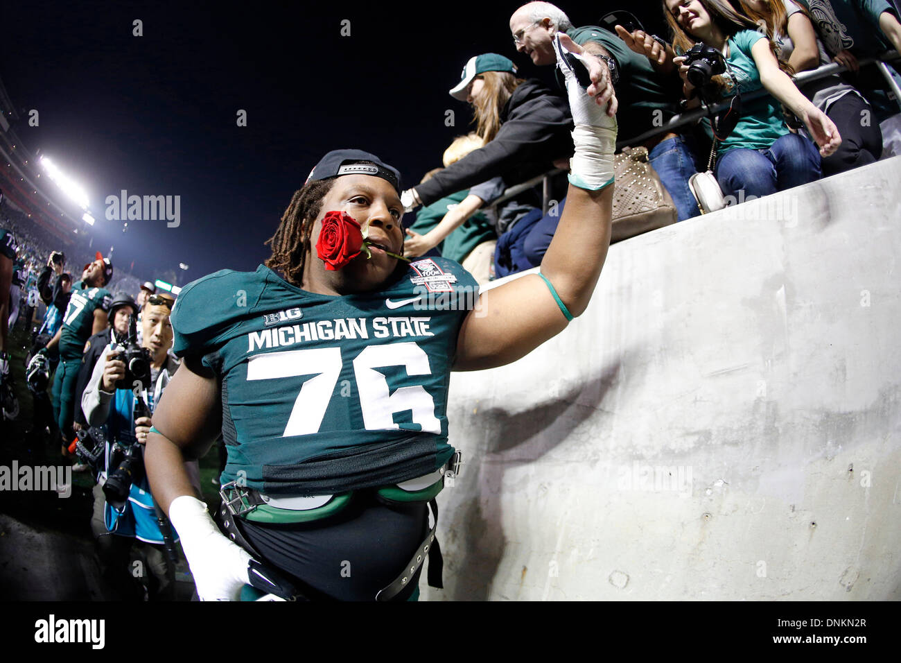 Pasadena, California, USA. 1st January 2014. Michigan State Spartans ...