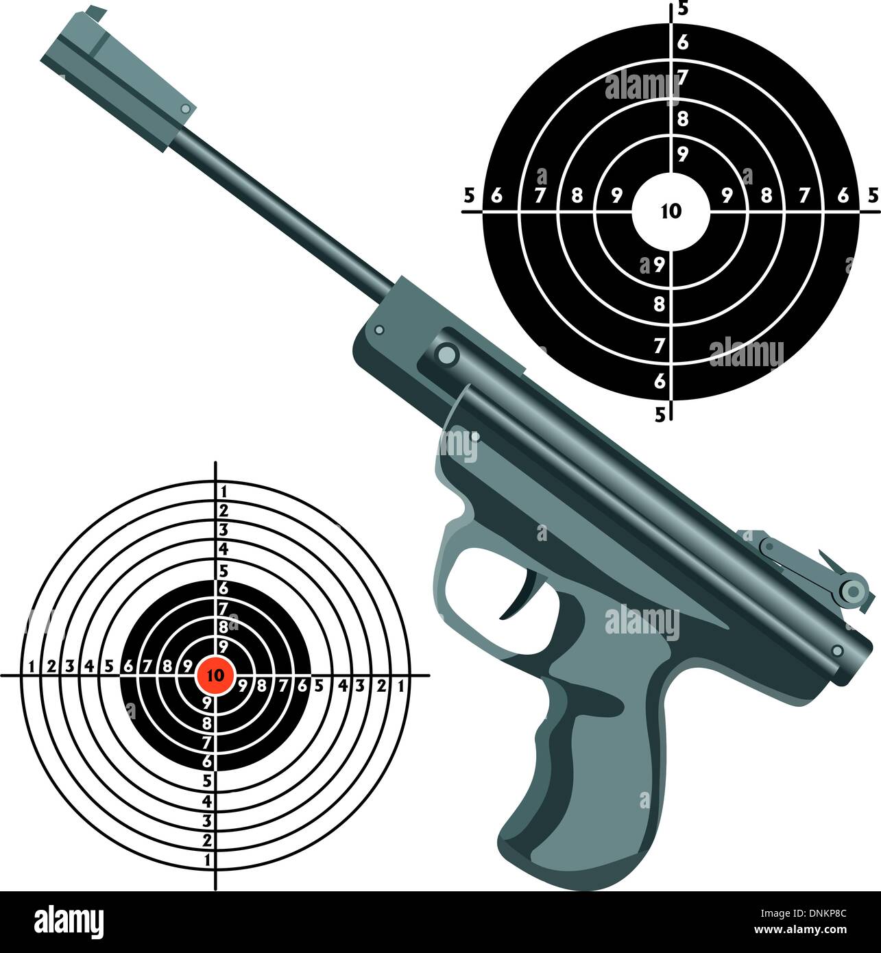 firearm, the gun against the target. vector Stock Vector Image & Art ...