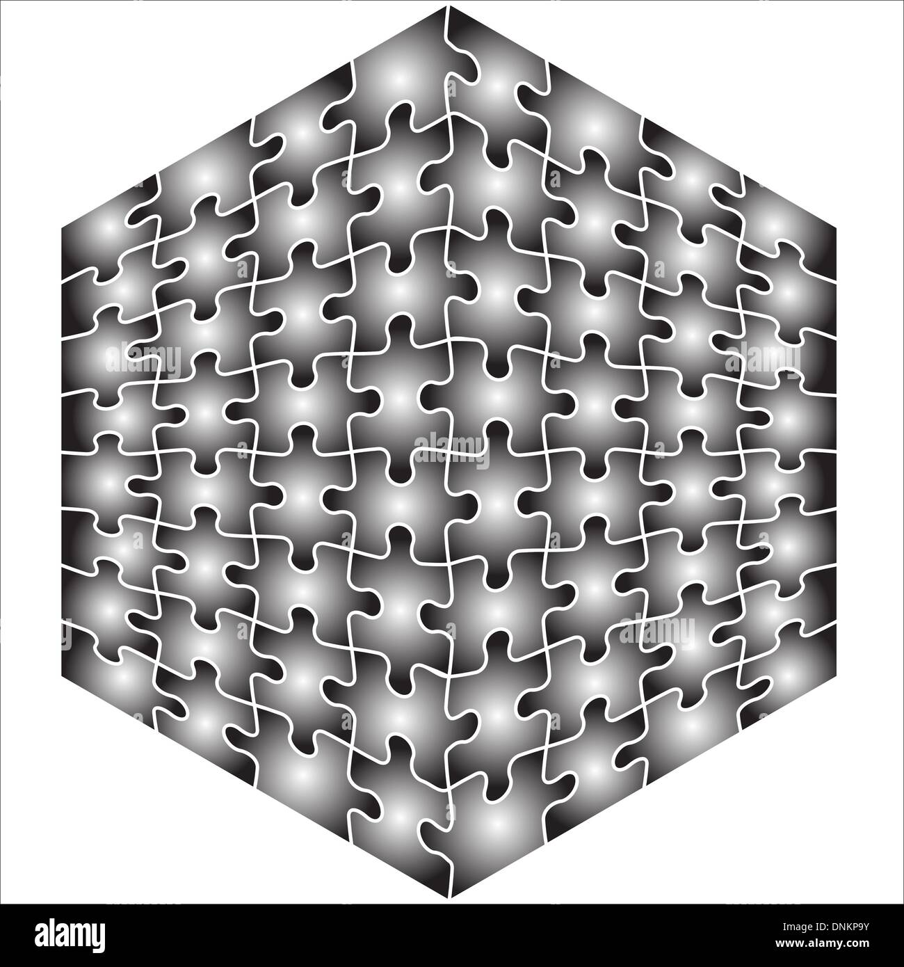 Cube puzzle piece Stock Vector Images - Alamy