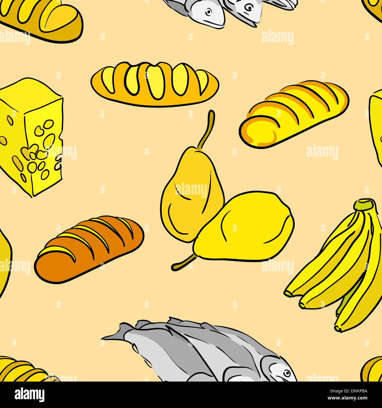 big collection of hand drawn food Stock Vector Image & Art - Alamy