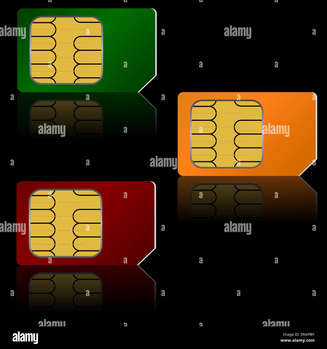 Sim cards Stock Vector Images - Alamy