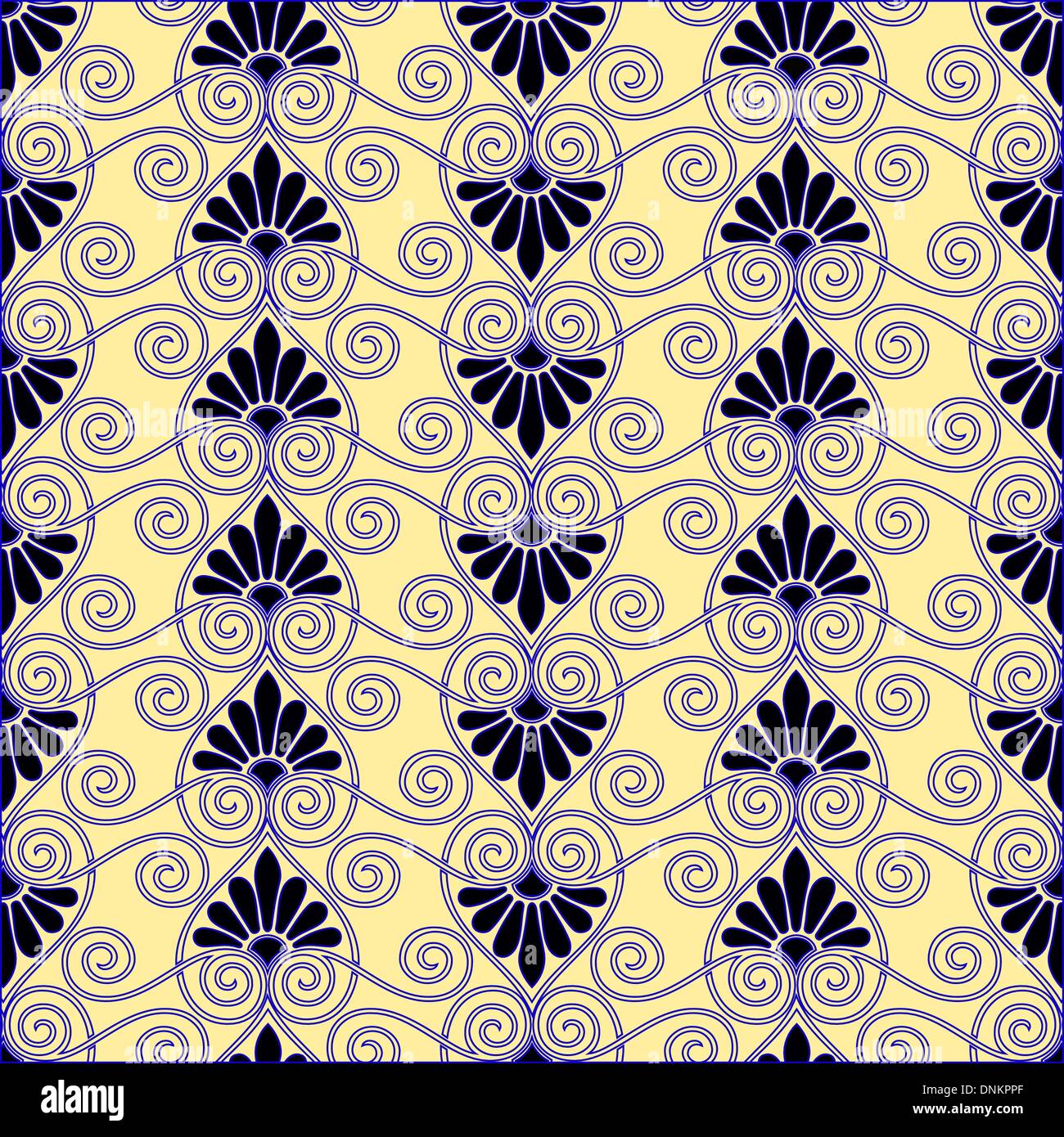 Seamless wallpaper from abstract smooth forms Stock Vector Image & Art ...