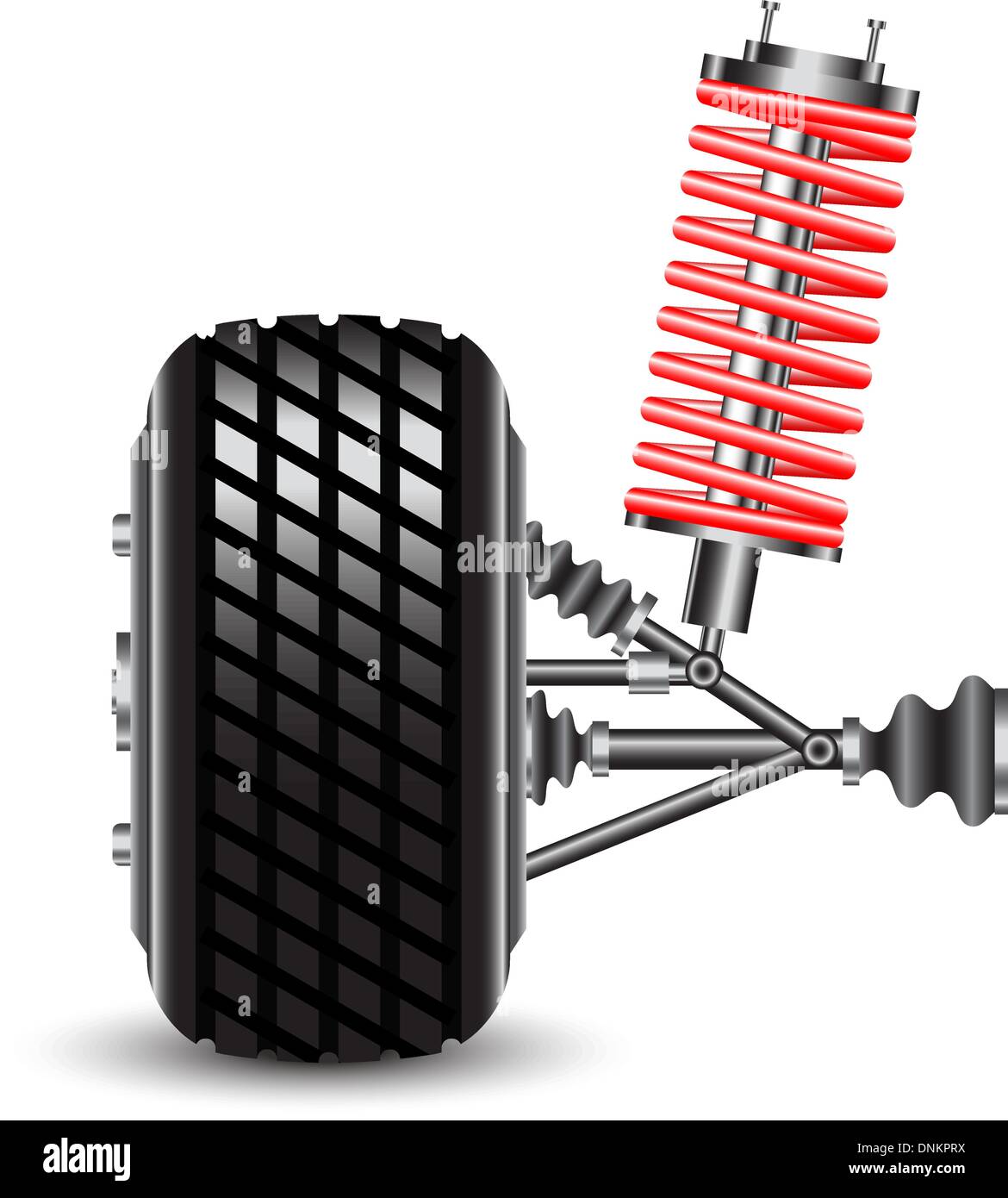 Front car suspension. Vector Illustration Stock Vector Image & Art - Alamy