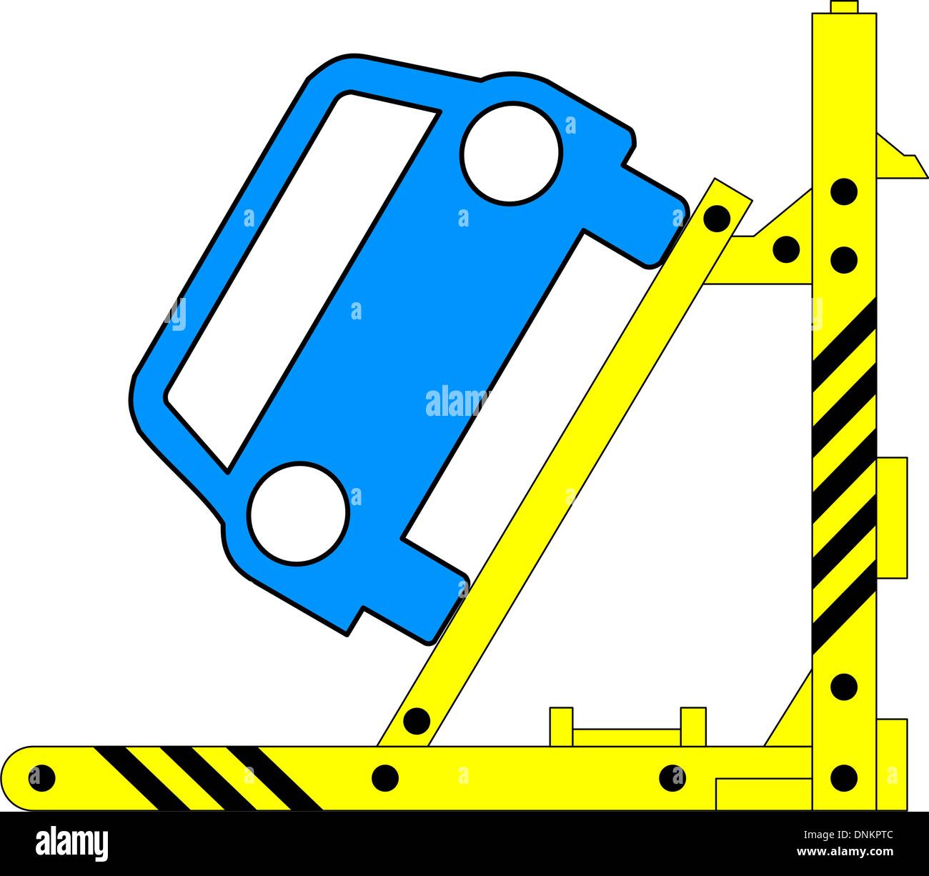 Device for lifting a car repair. Vector illustration Stock Vector Image ...
