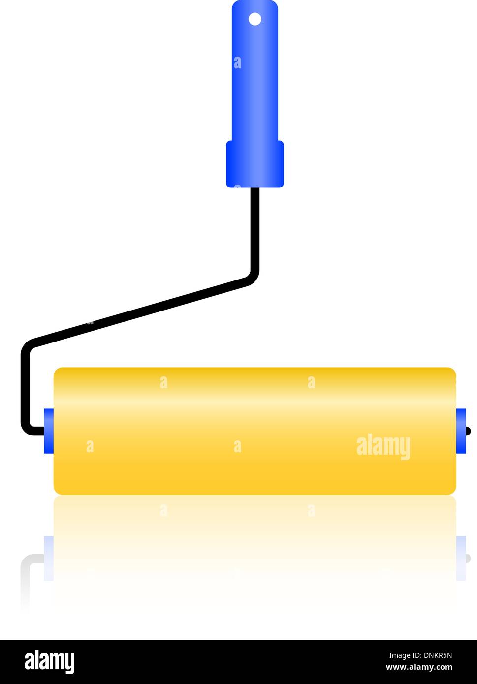 The new roller for painting. Vector illustration Stock Vector Image ...