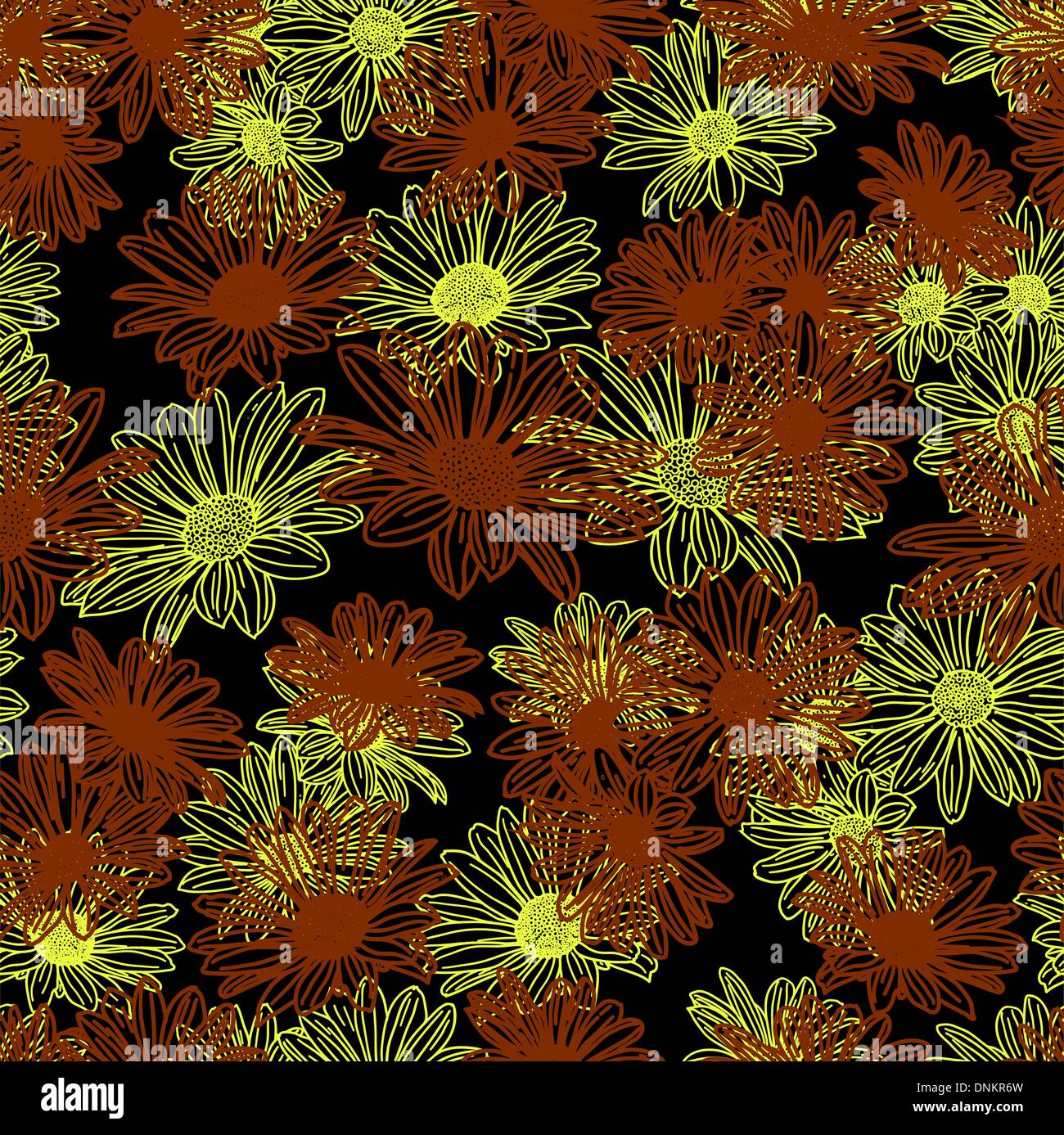 Vector flower seamless background Stock Vector Image & Art - Alamy