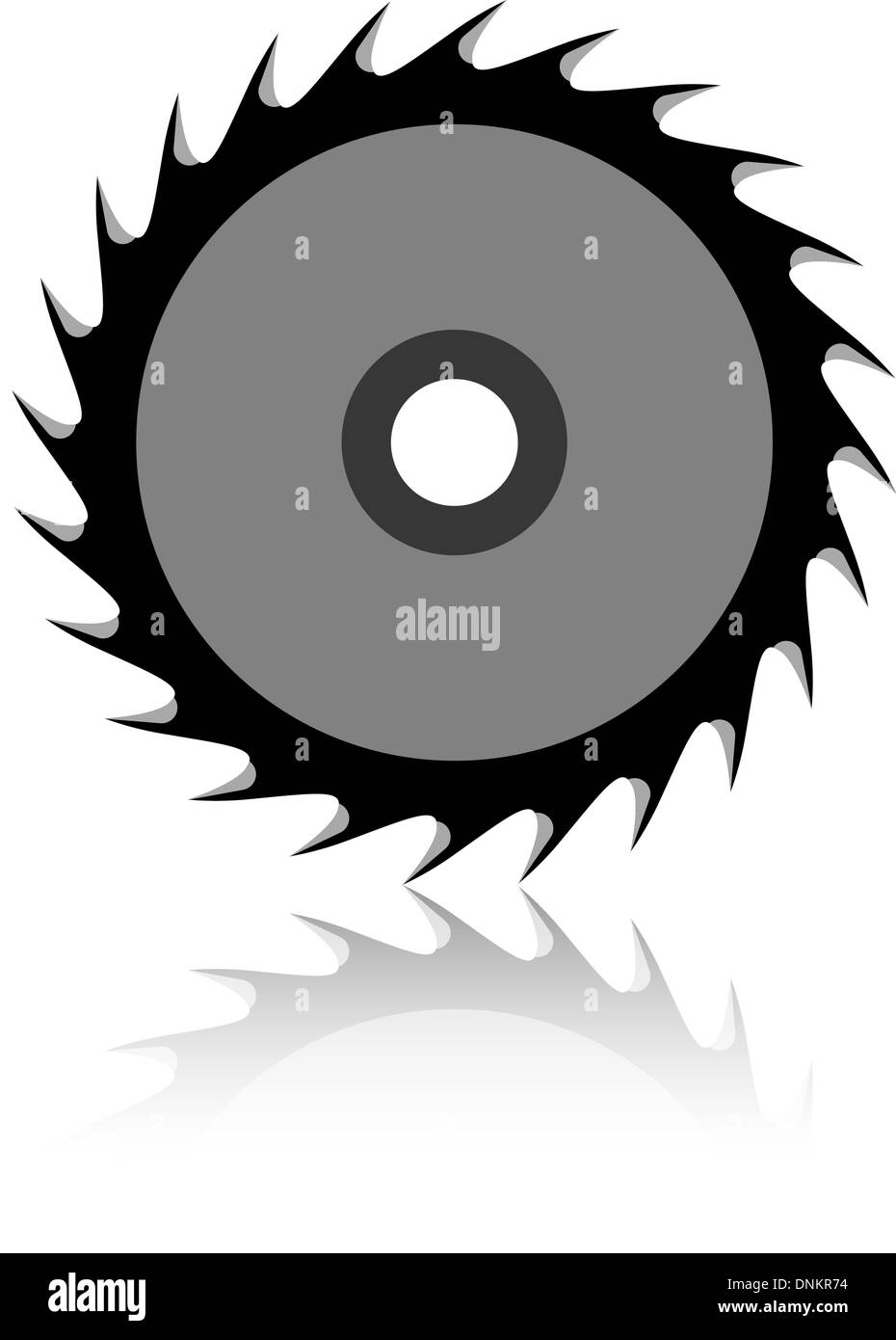 Circular saw blade on a white background. Vector illustration Stock ...