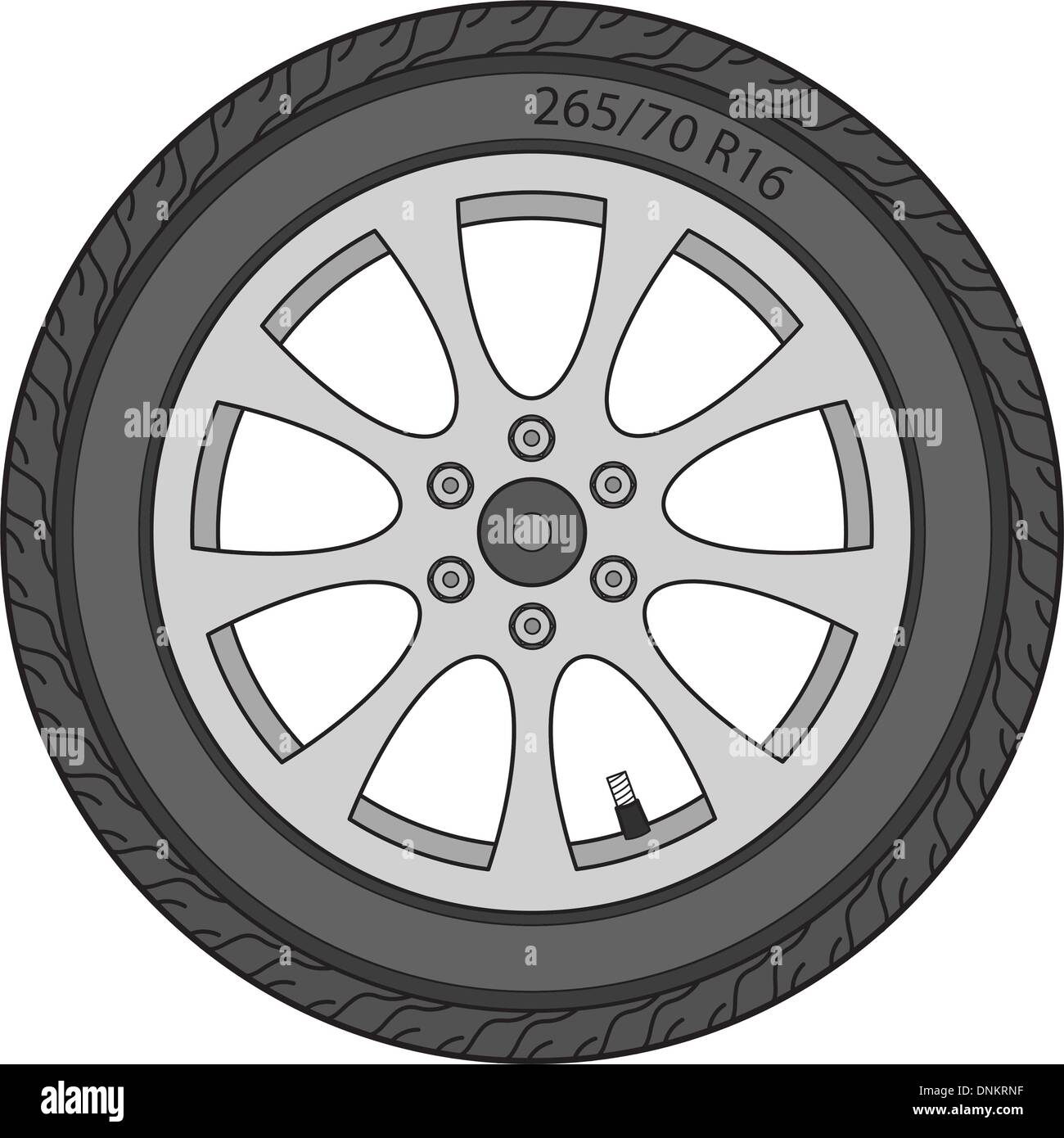 Car Wheel, vector illustration Stock Vector Image & Art - Alamy