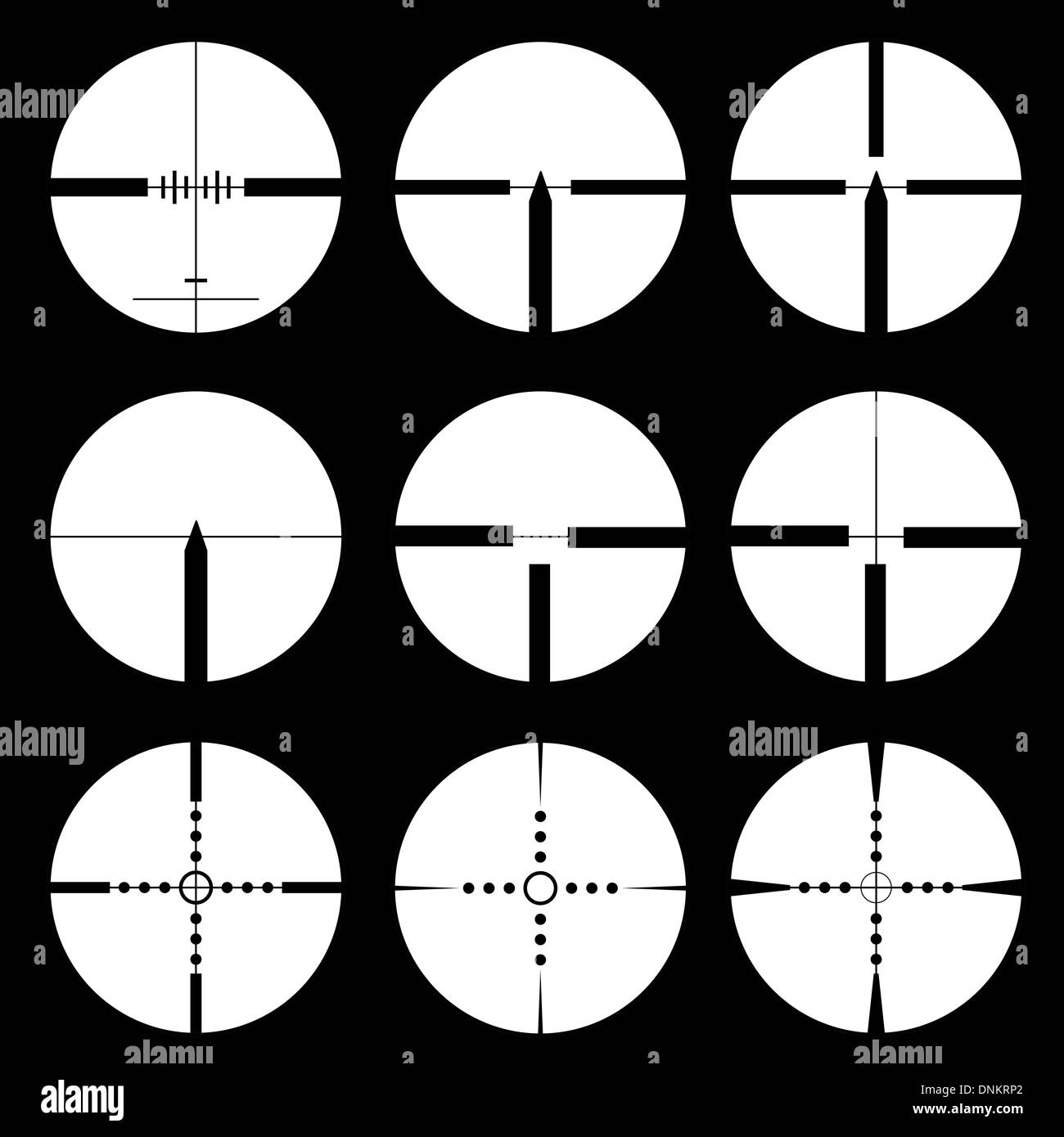 Cross hair and target set. Vector illustration Stock Vector Image & Art ...