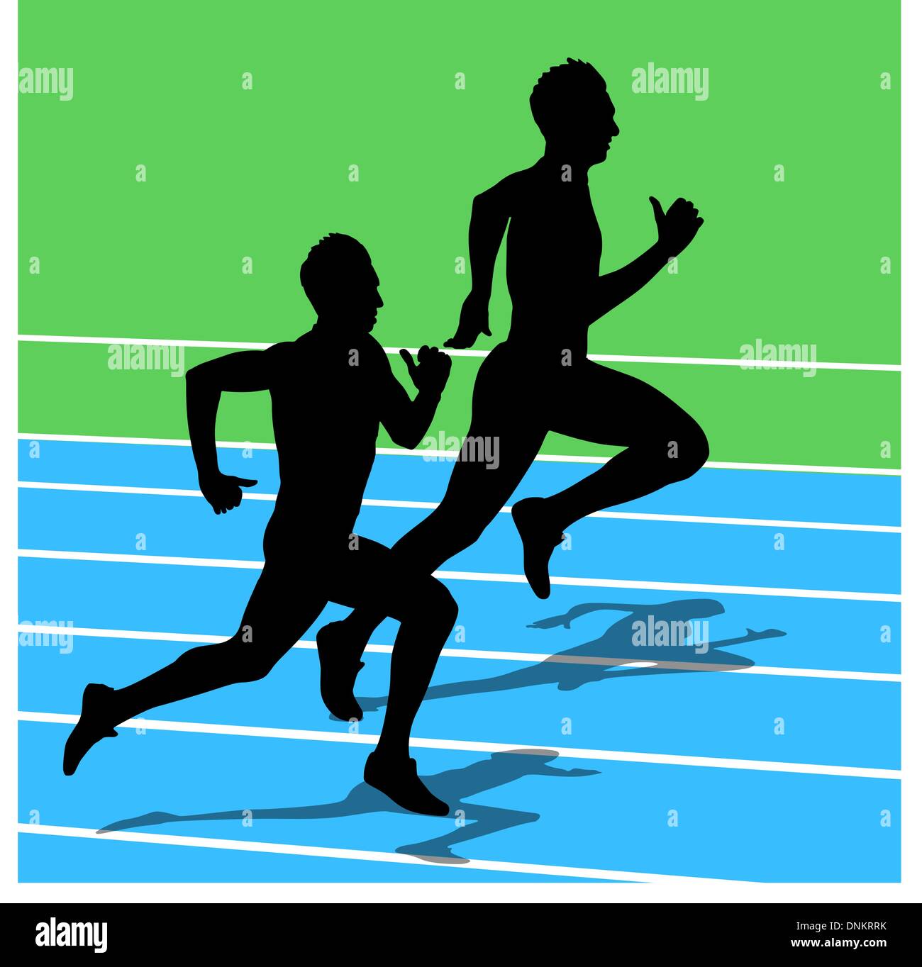 Running silhouettes. Vector illustration Stock Vector Image & Art - Alamy