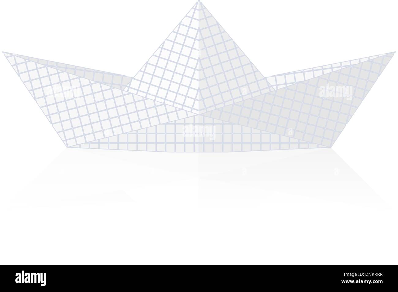 Paper ship origami isolated on white background. vector illustration ...