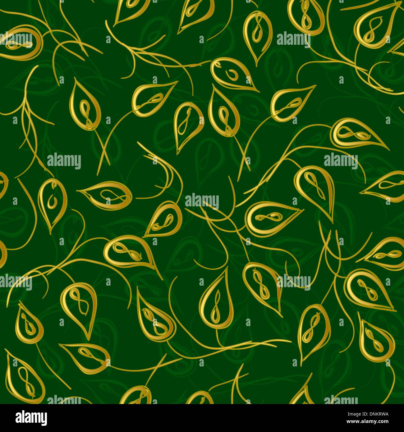 Wallpaper with curling leaves of a plant Stock Vector Image & Art - Alamy