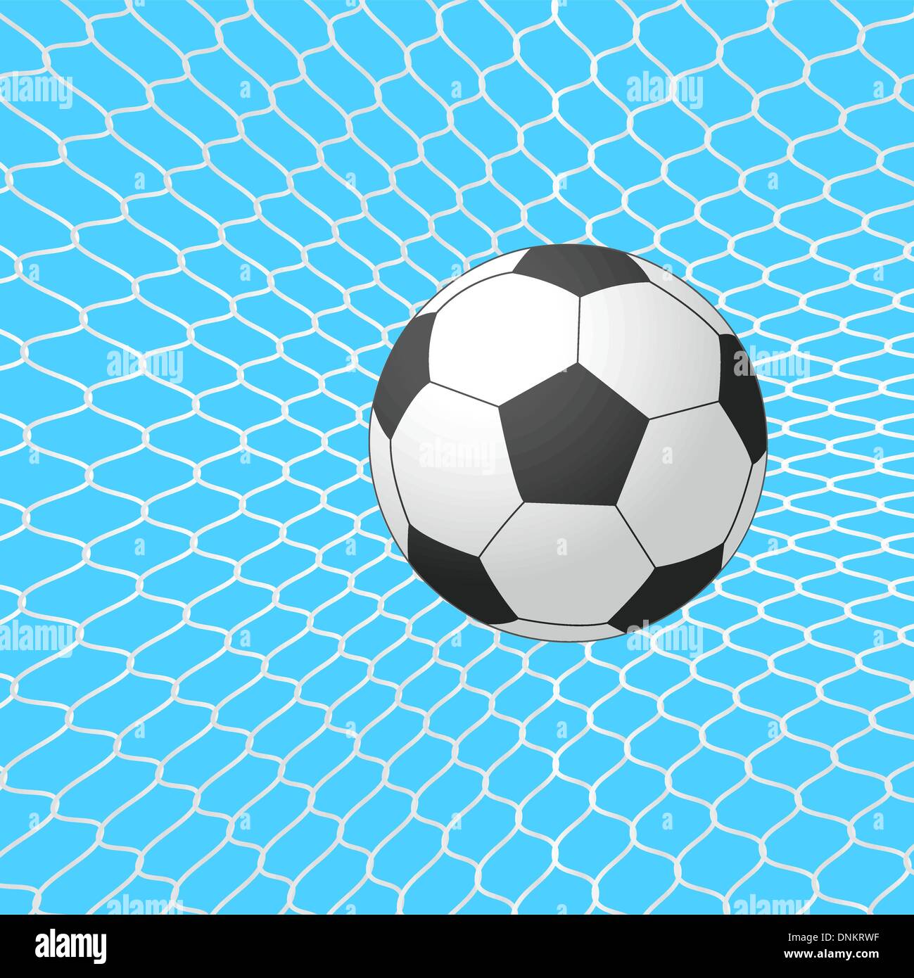 Soccer ball in goal. Vector Stock Vector Image & Art - Alamy