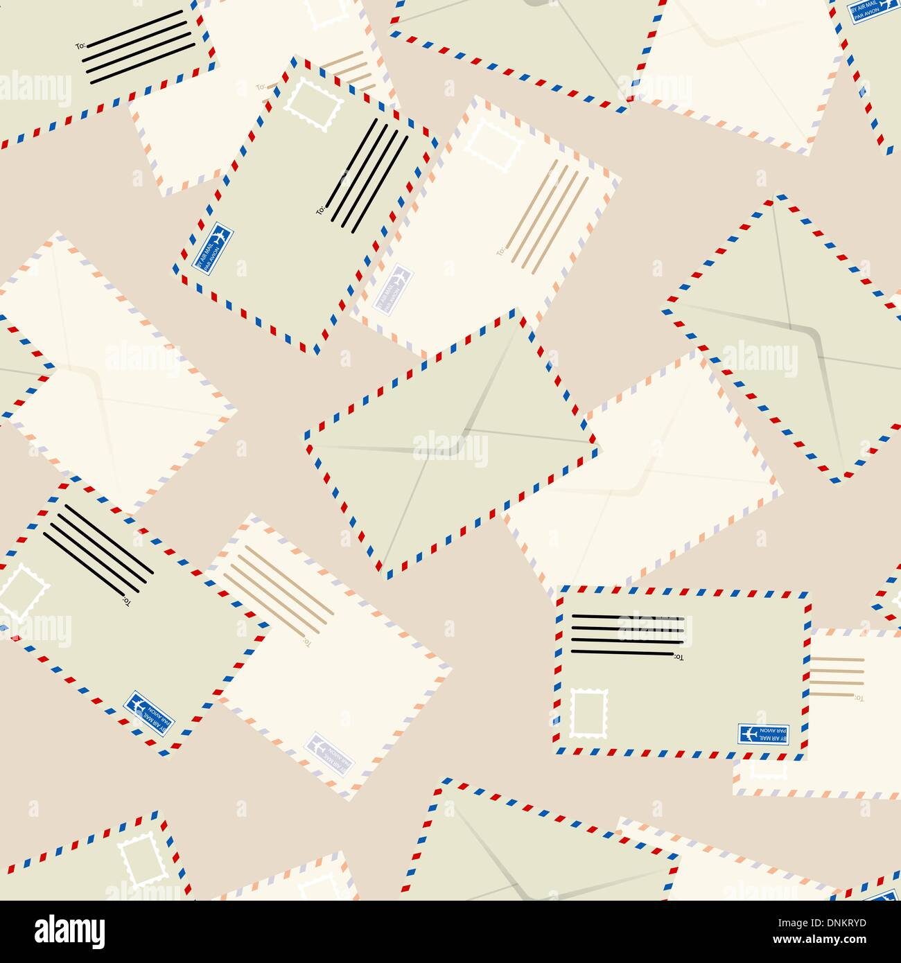 White envelope, seamless wallpaper, vector illustration Stock Vector ...