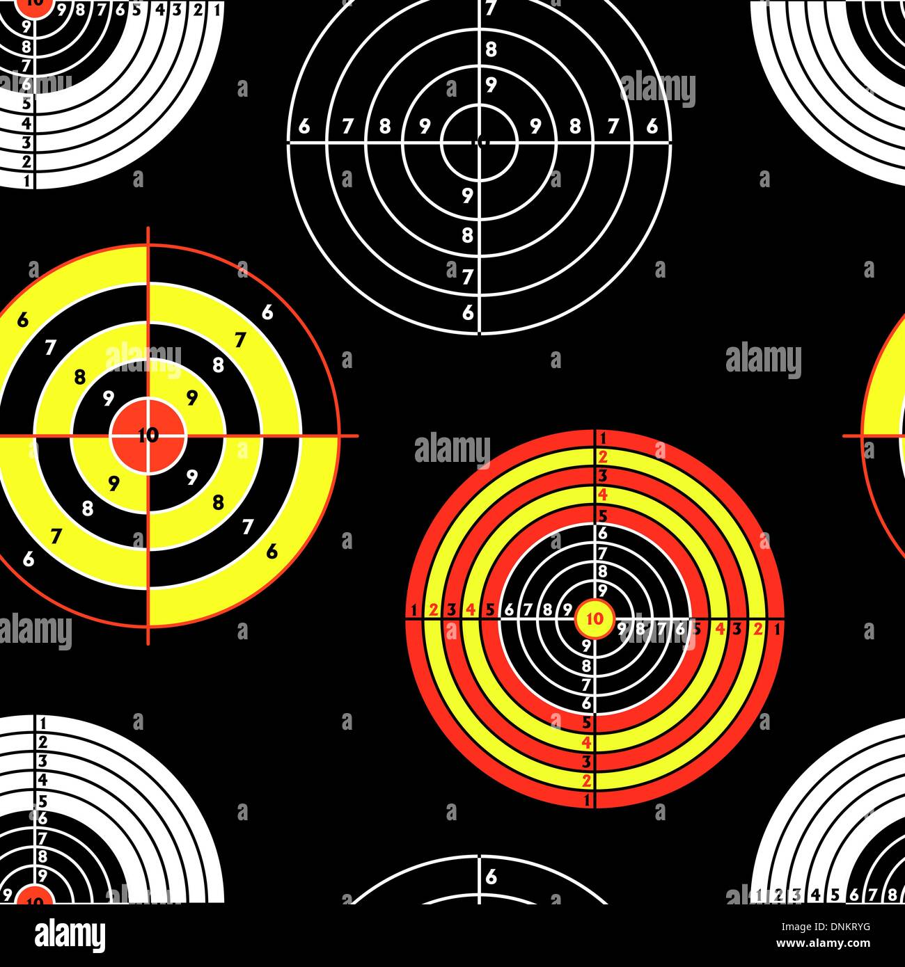 targets for practical pistol shooting, seamless wallpaper, vector ...