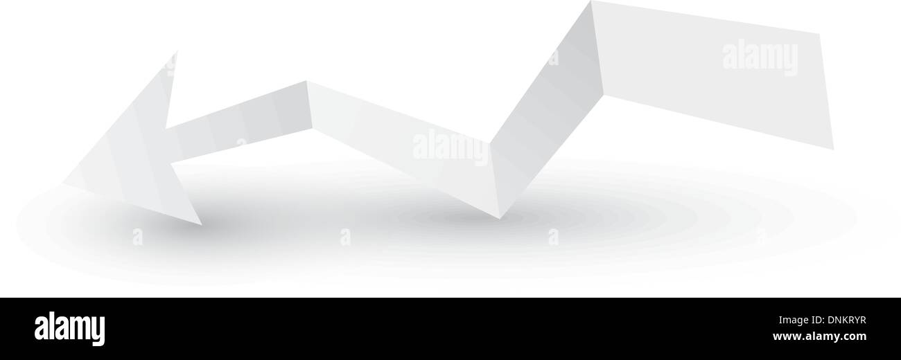 Origami arrow paper, vector illustration Stock Vector Image & Art - Alamy