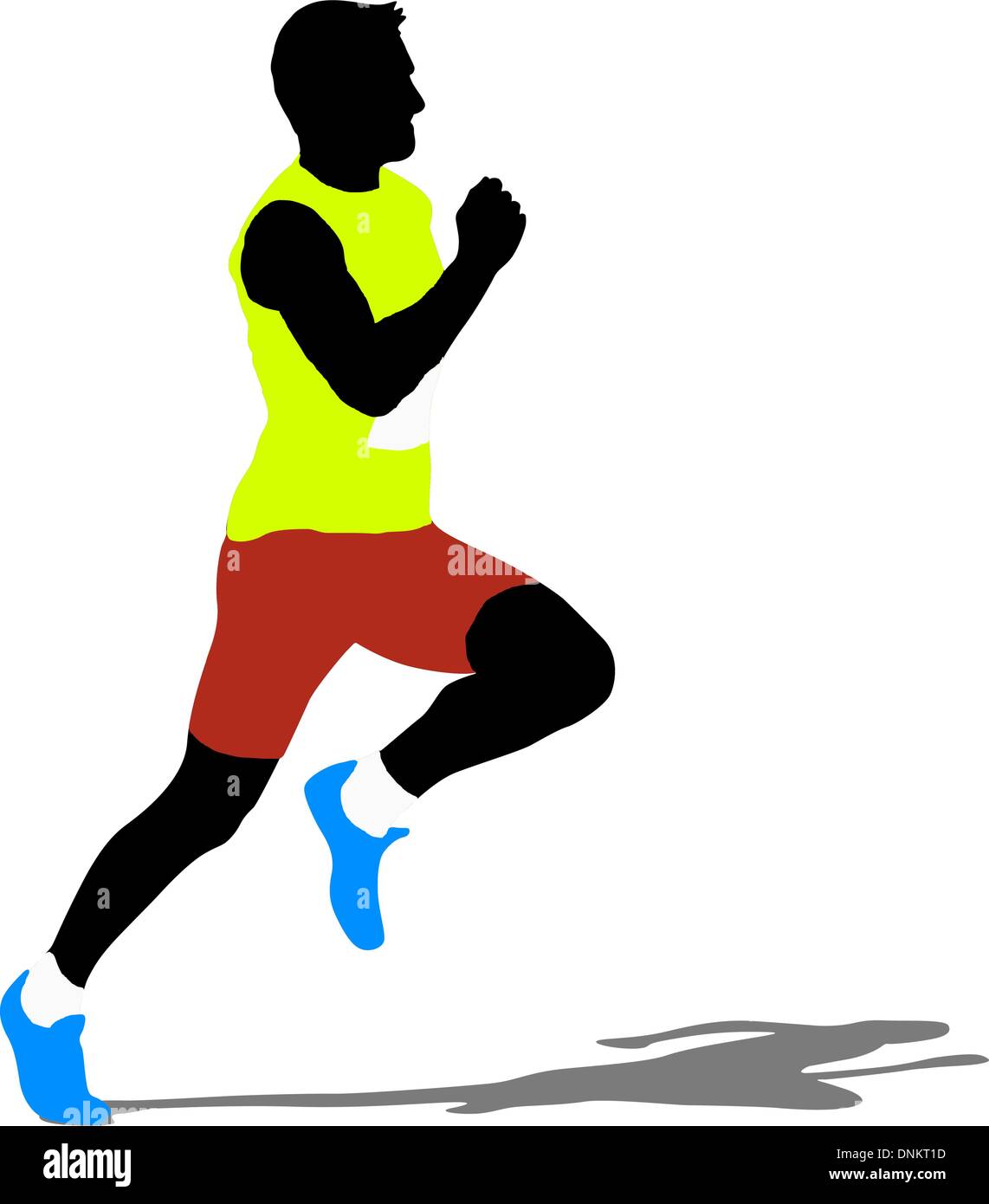 Running silhouettes. Vector illustration Stock Vector Image & Art - Alamy