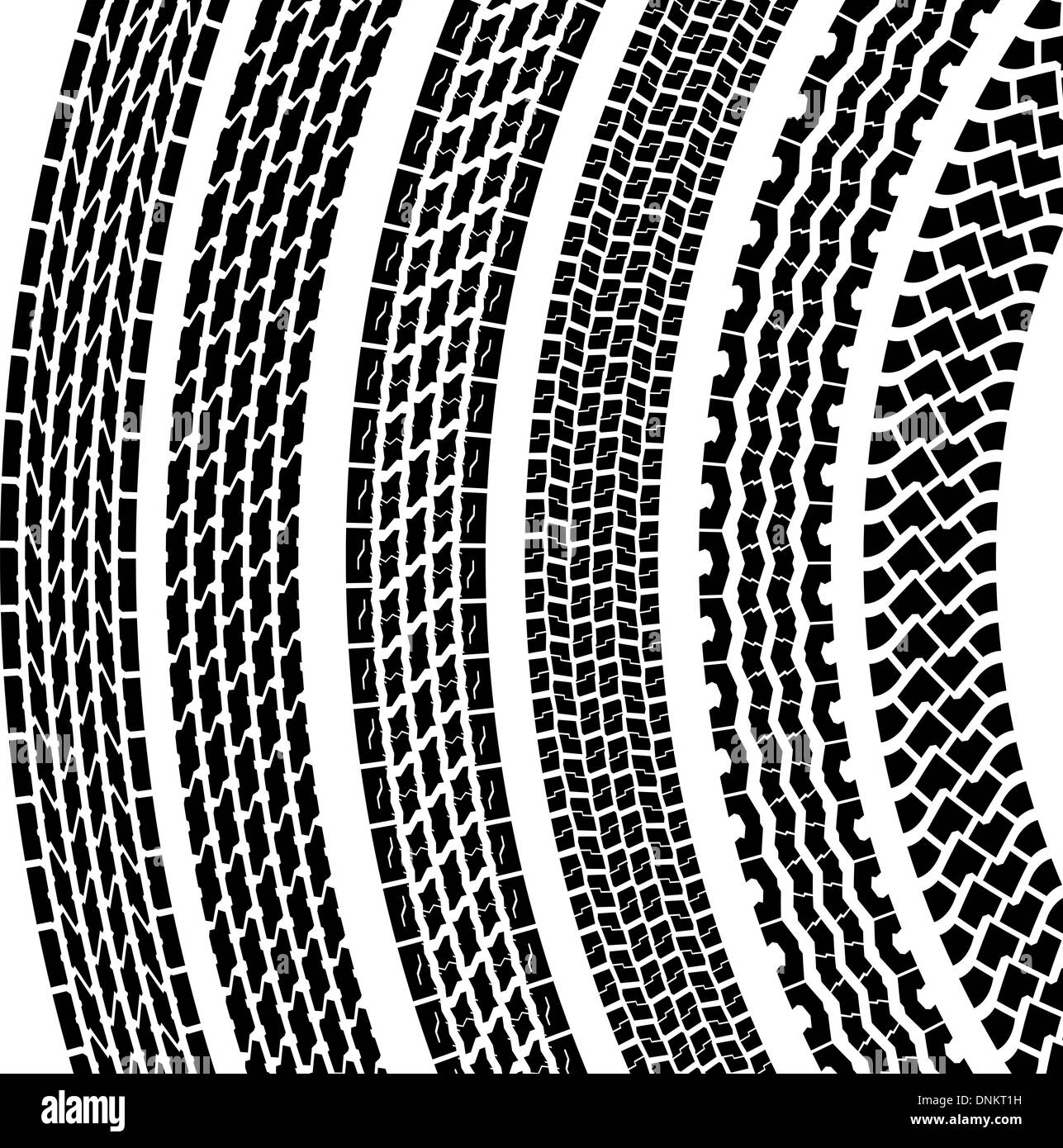 Set of detailed tire prints, vector illustration Stock Vector Image ...