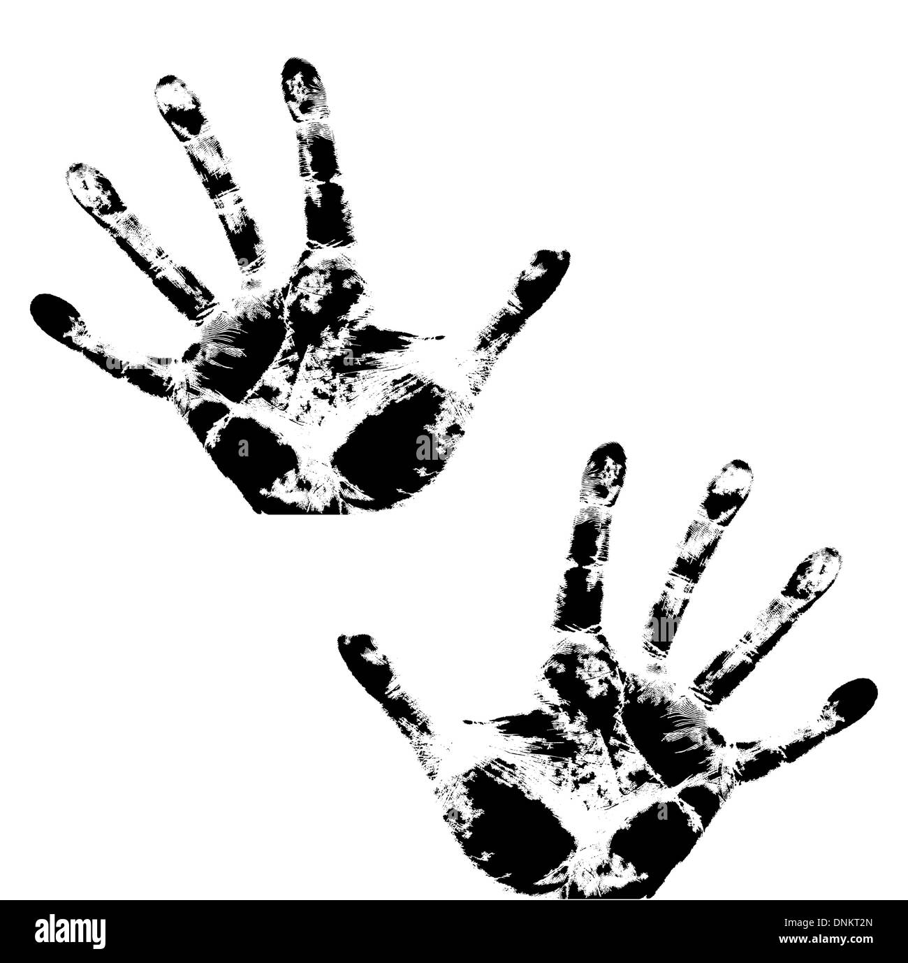 Hand print, skin texture pattern, vector illustration Stock Vector ...