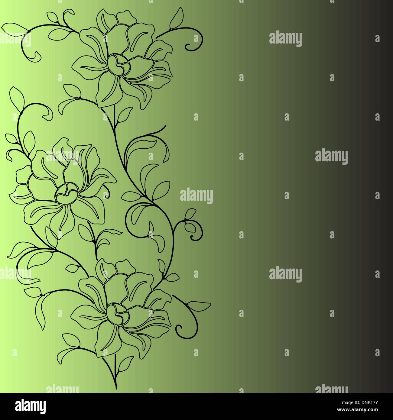 eps10 hand drawn background with a fantasy flower Stock Vector Image ...