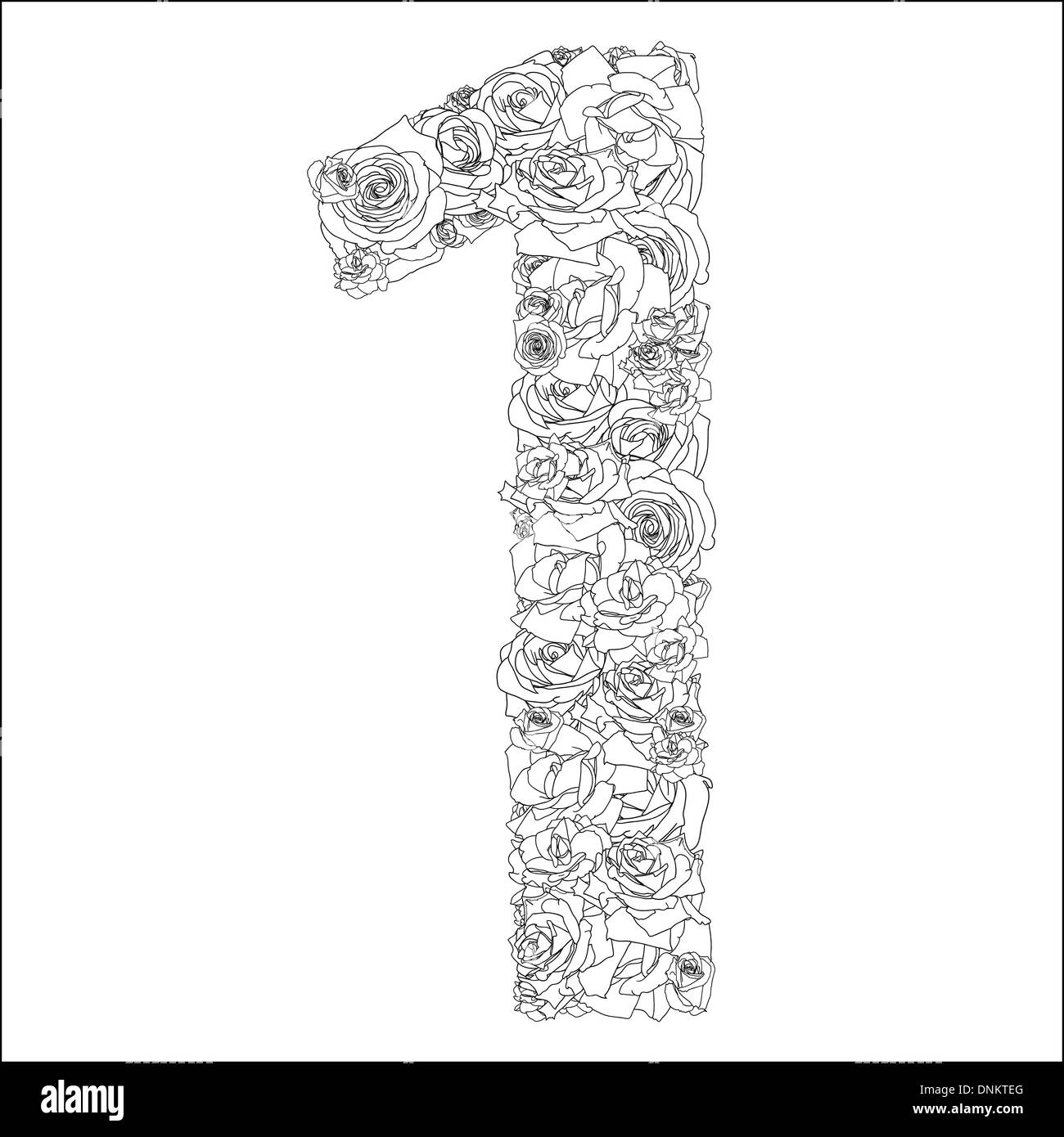 1 characters Stock Vector Images - Alamy