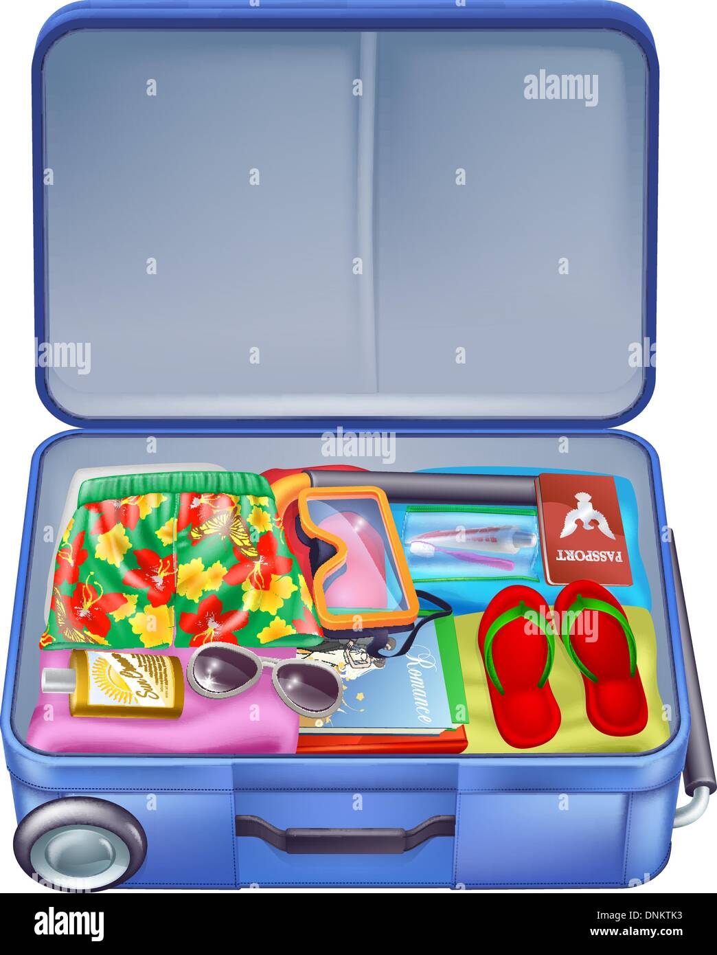 Open suitcase books hi-res stock photography and images - Alamy