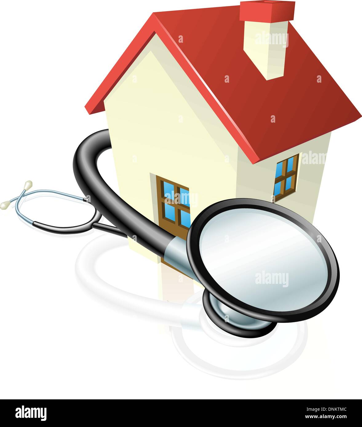 Cartoon house sick hi-res stock photography and images - Alamy