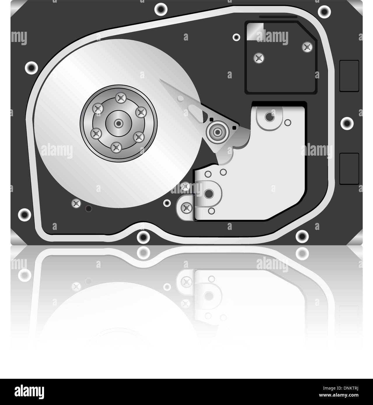 Computer hard disk drive. Vector illustration Stock Vector Image & Art ...