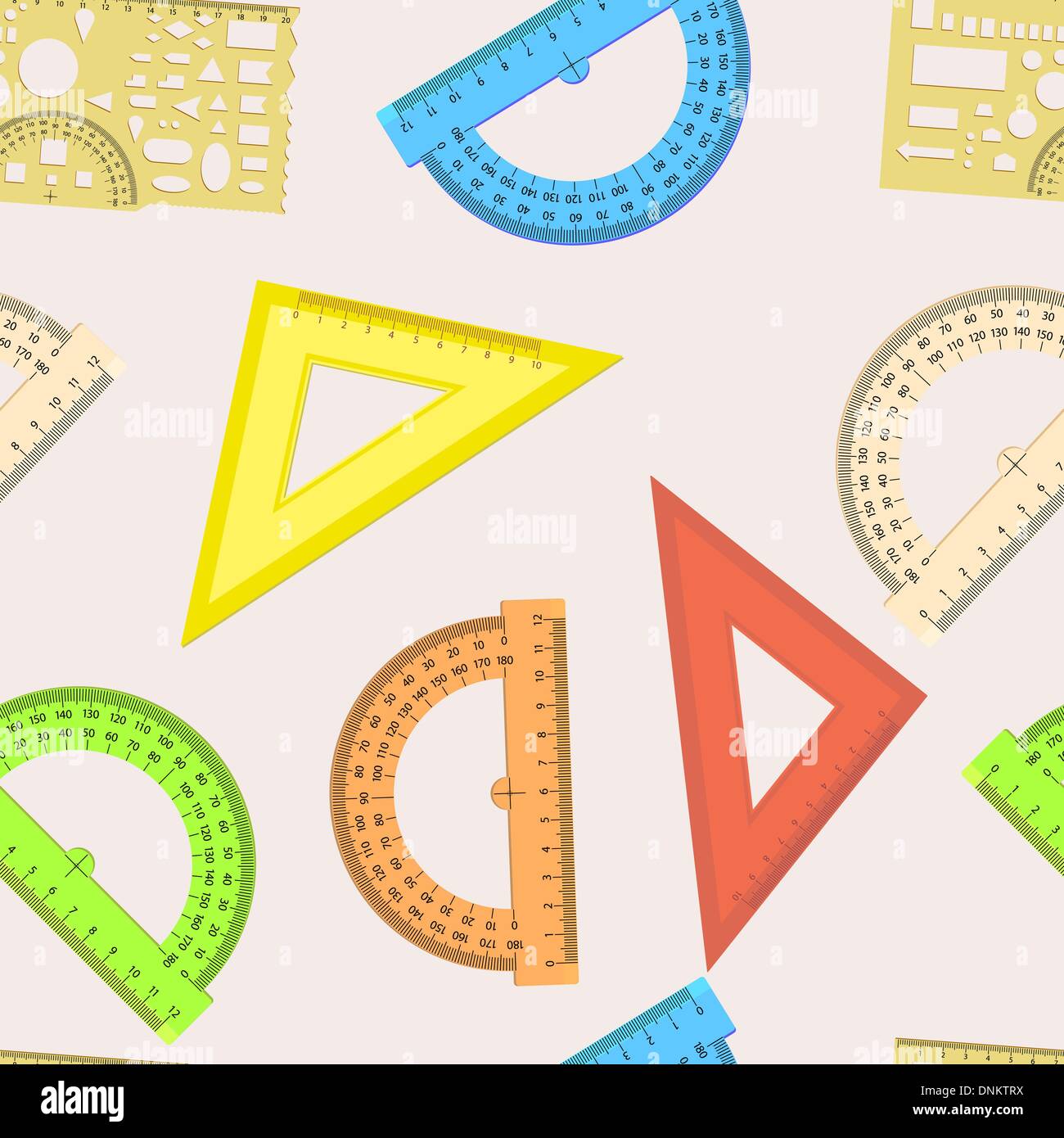 Seamless wallpaper the ruler and protractor line of the triangle vector ...