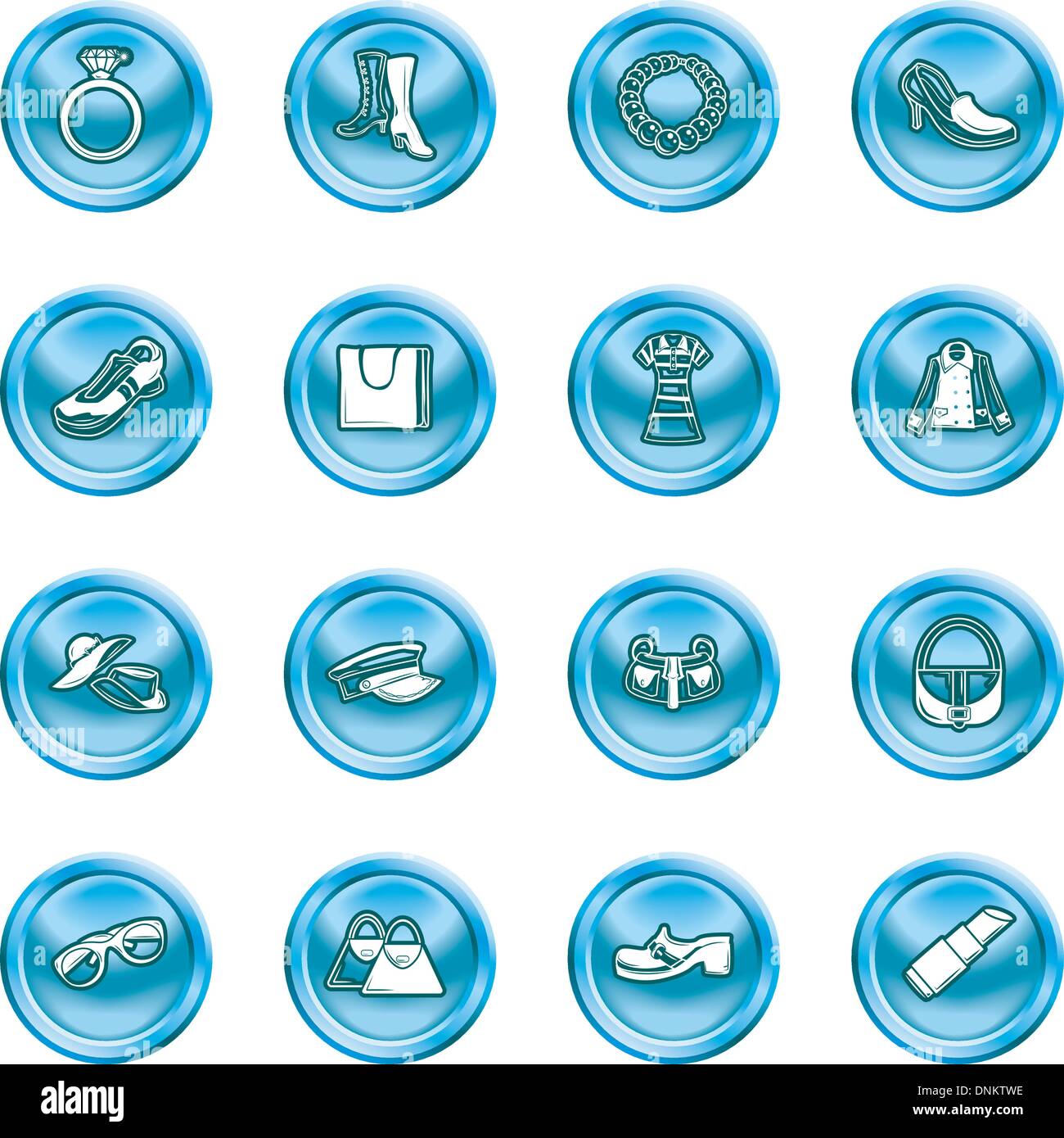 A set of fashion, clothes and accessory icons Stock Vector Image & Art ...