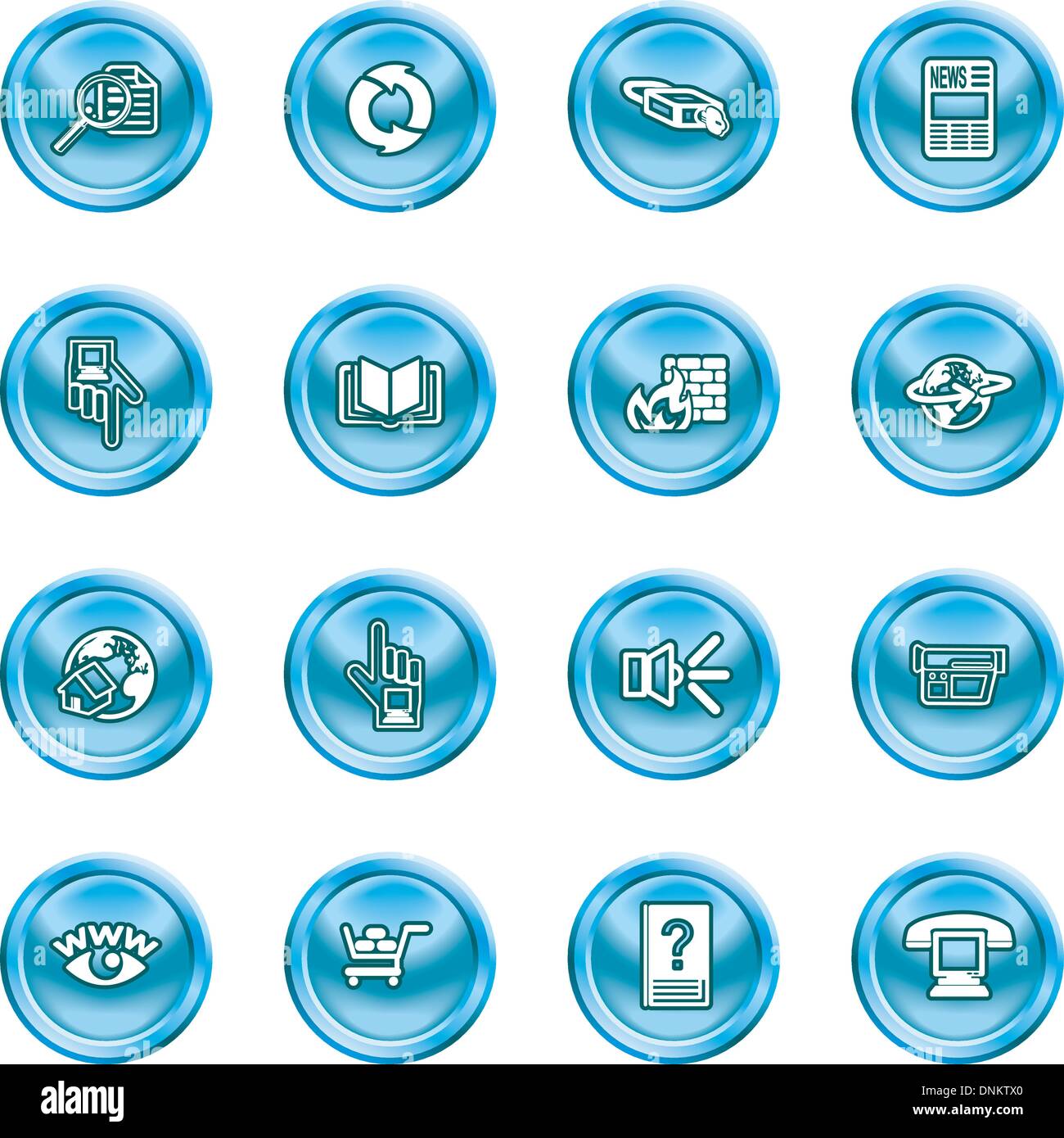 Internet or Computing Icon Set Stock Vector Image & Art - Alamy