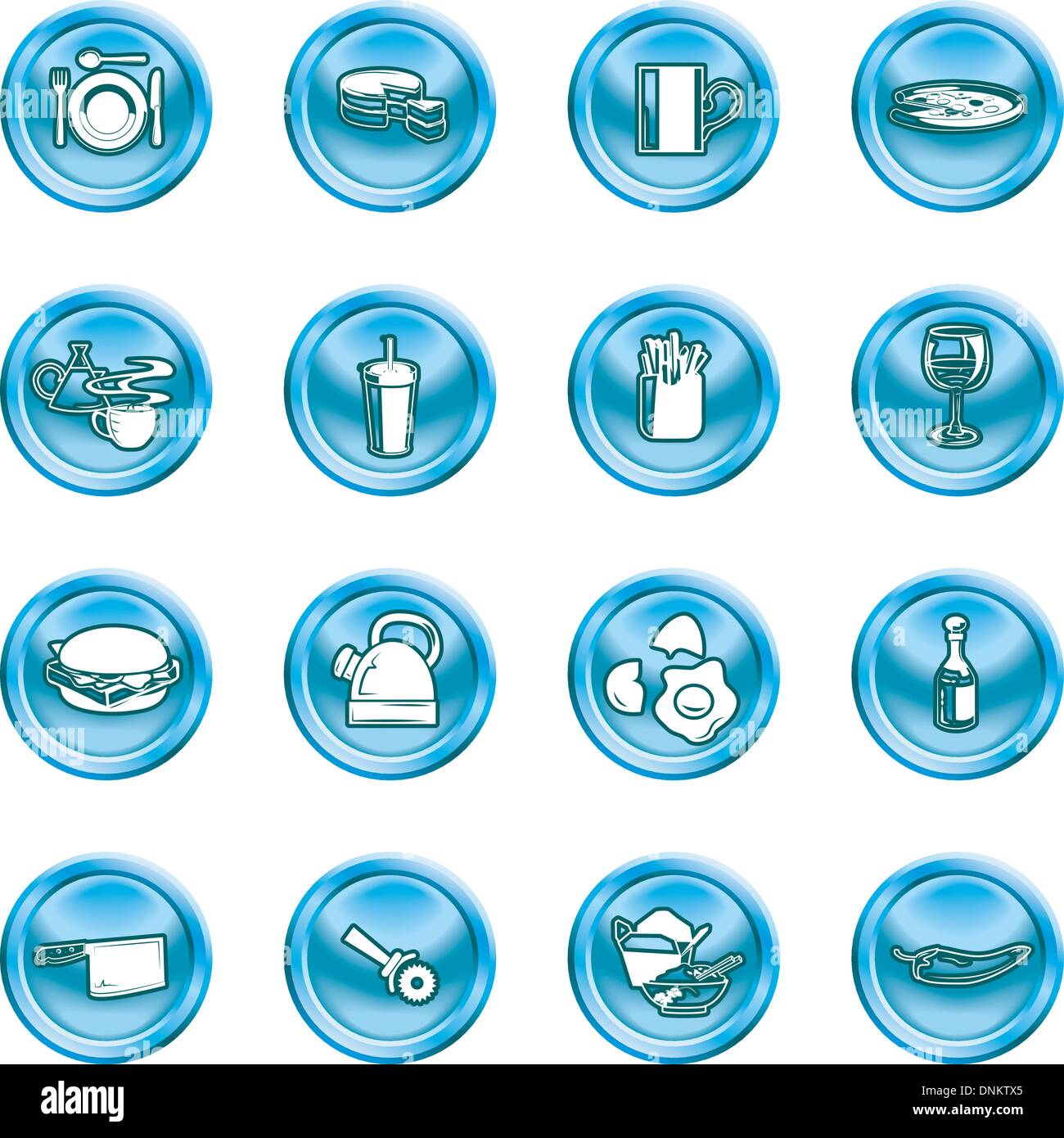 A set of food and drink icons Stock Vector Image & Art - Alamy