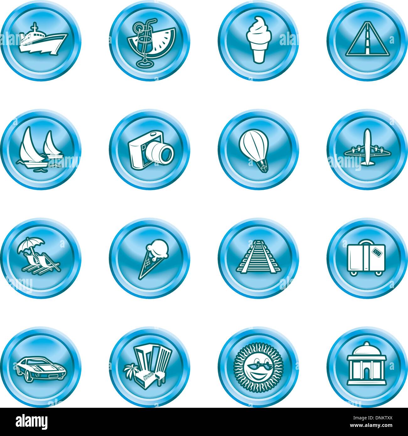 Vacations button Stock Vector Images - Alamy