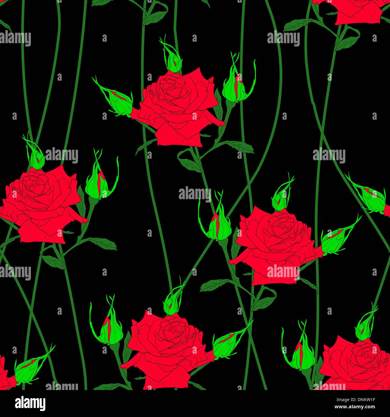 Seamless background with flower roses. Could be used as seamless ...