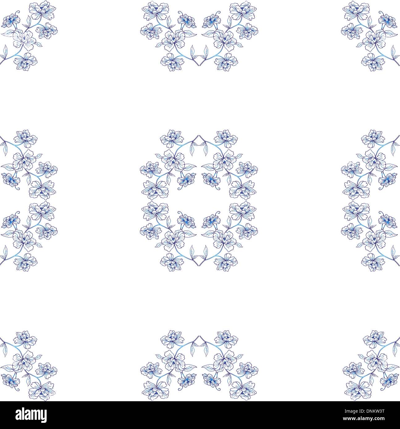 Seamless floral background. Repeat many times. Vector illustration ...