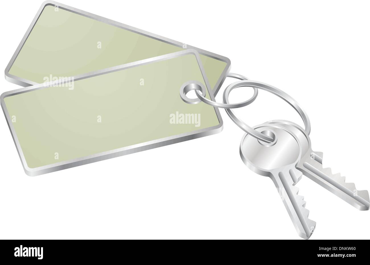 Two keys key tag home Stock Vector Images - Alamy