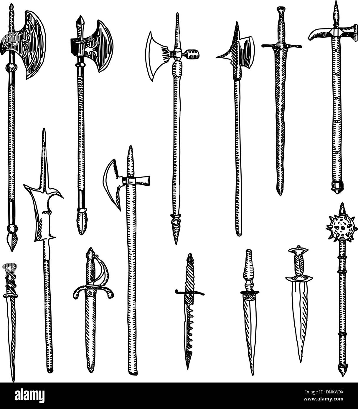 Weapon collection, medieval weapons Stock Vector Image & Art - Alamy Weapon collection, medieval weapons Stock Vector Image & Art - Alamy