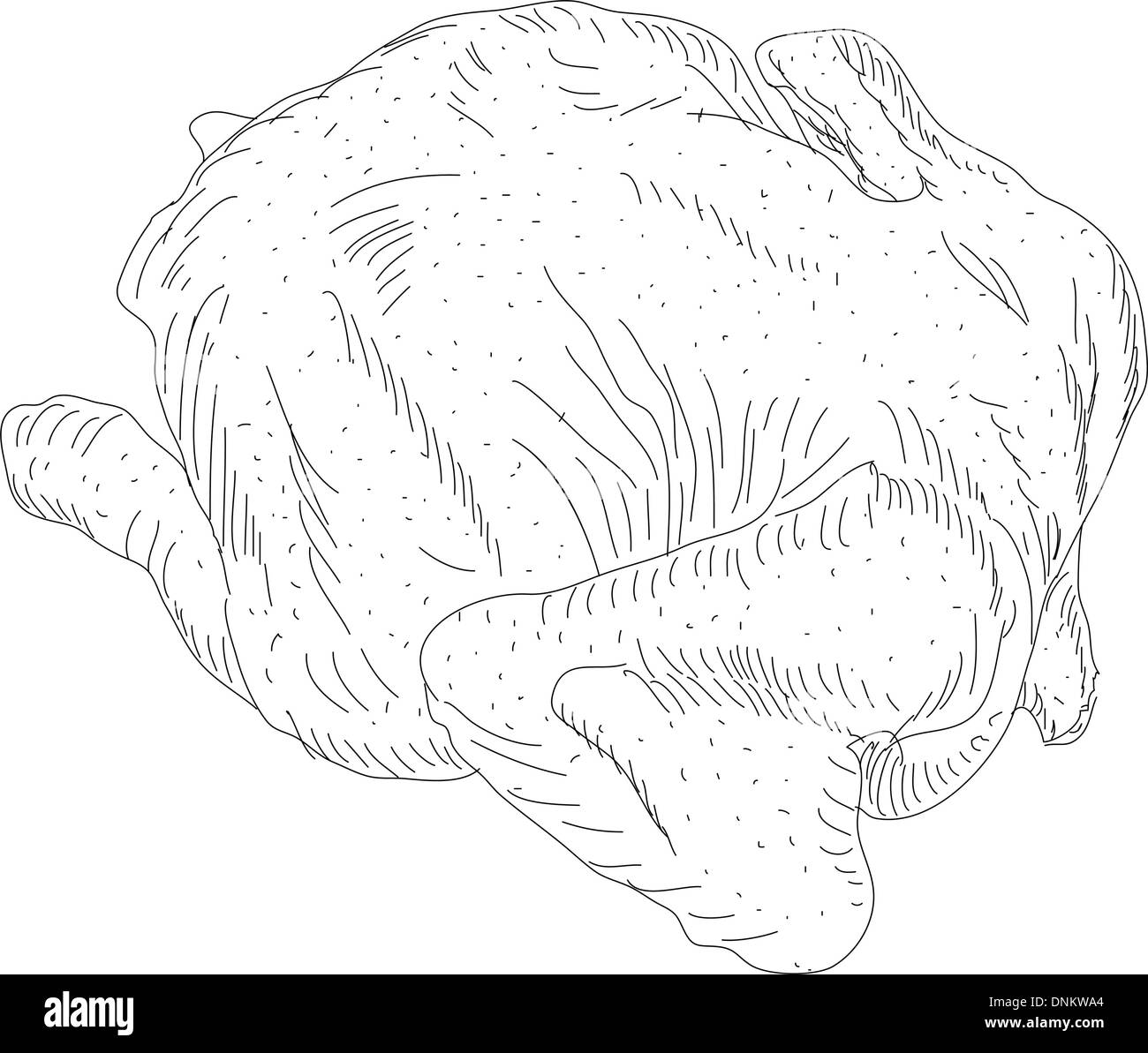 Hot tasty roasted chicken Black and White Stock Photos & Images - Alamy