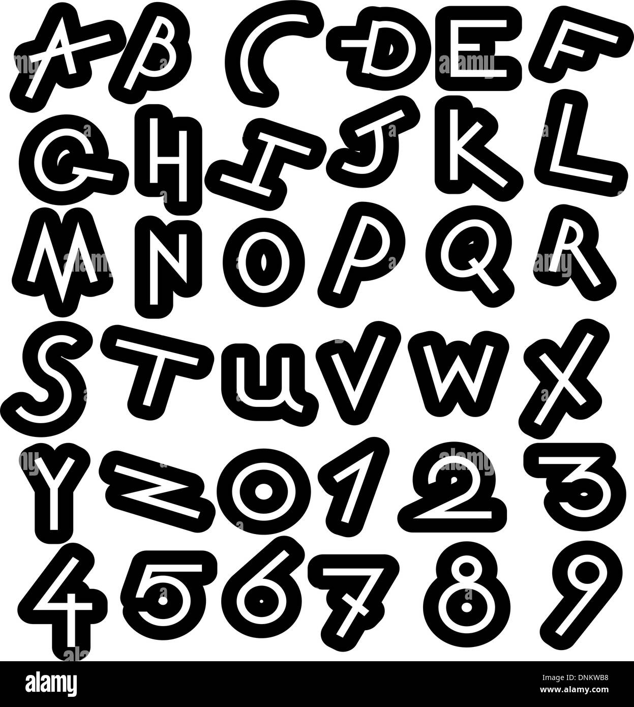 Decorative alphabet vector set Stock Vector Image & Art - Alamy