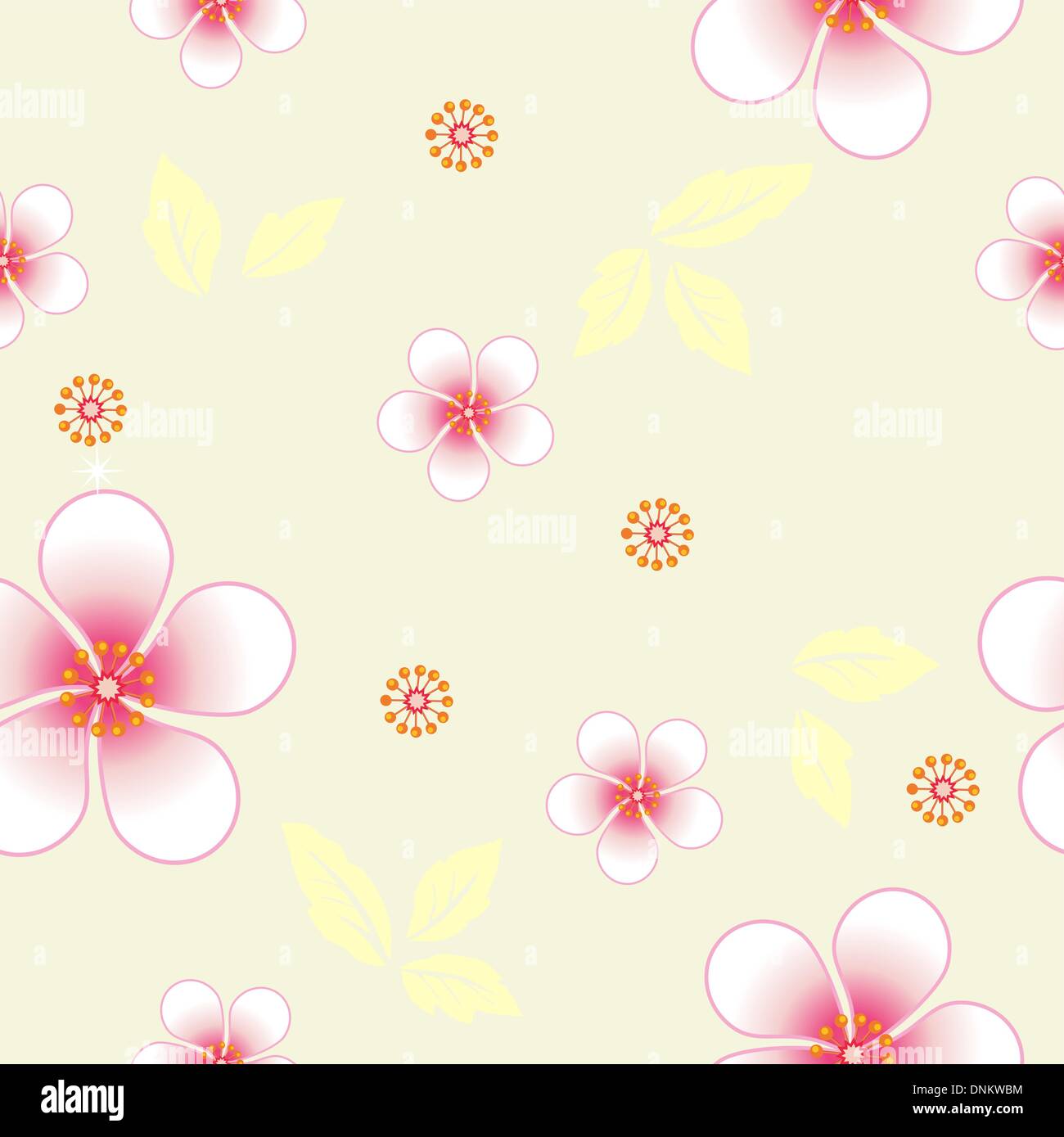 Seamless floral background. Repeat many times. Vector illustration ...