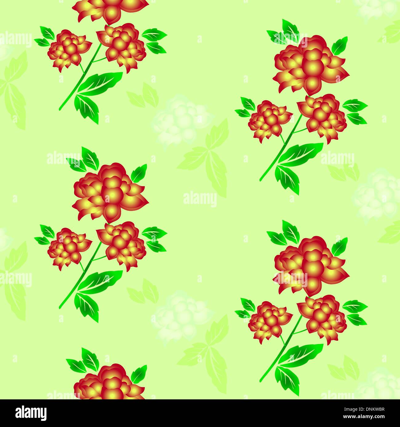 Seamless floral background. Repeat many times. Vector illustration ...